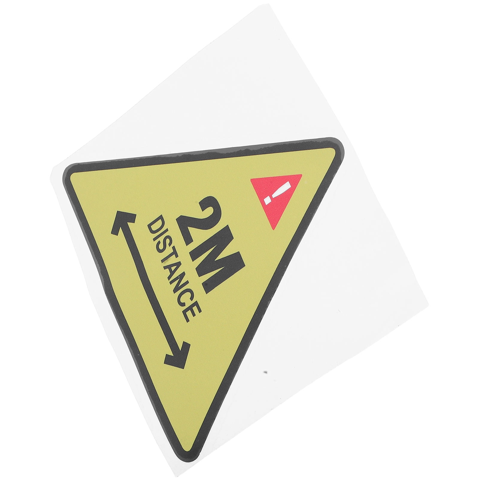 Masteelf Adhesive Warning Label For Business 2 Meters Away Safety ...
