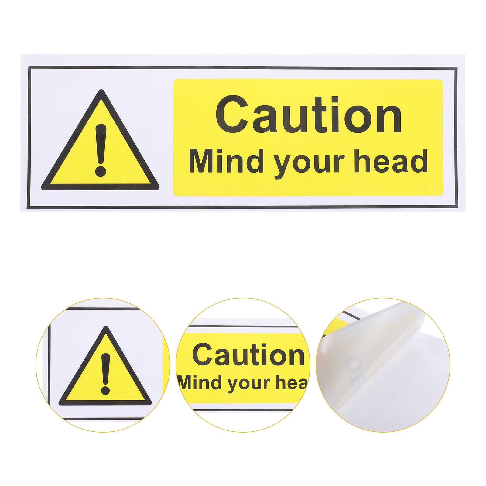Masteelf Adhesive Warning Sticker Label Safety Sign Stickers Portable ...