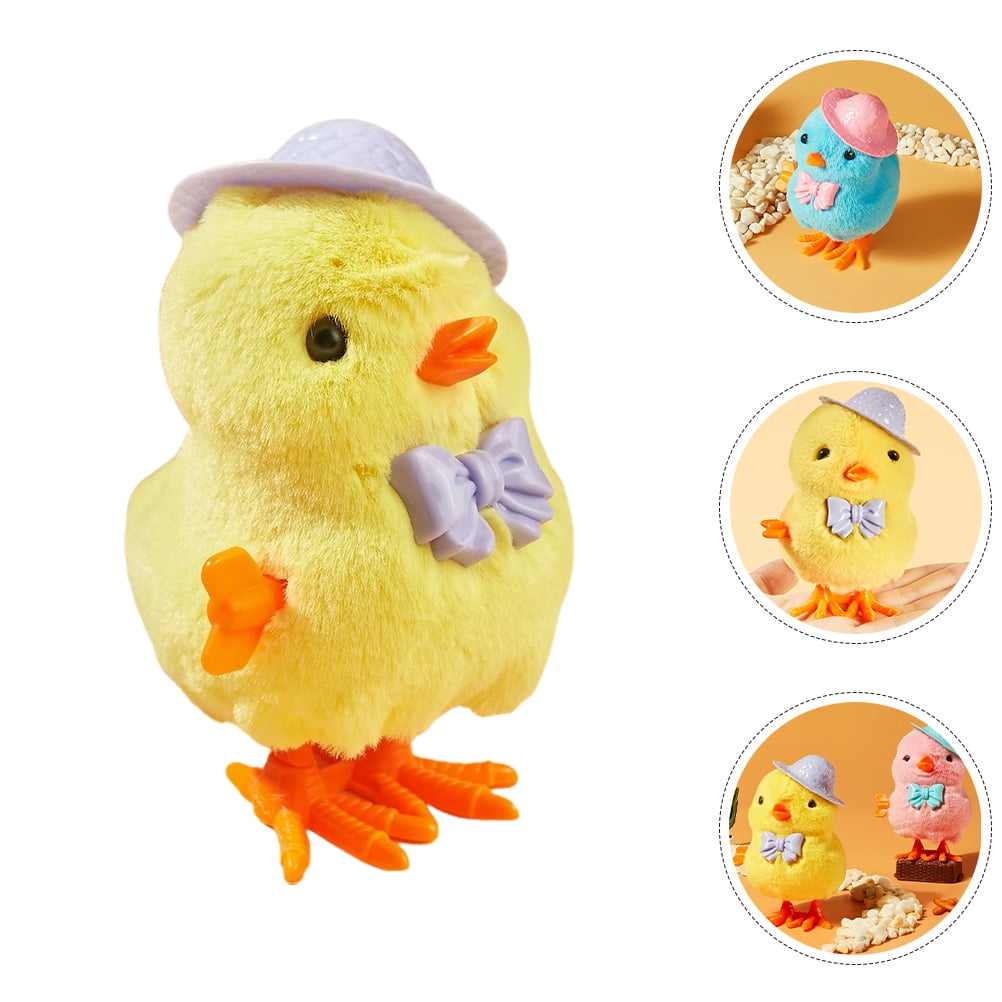 Adorable Plush Clockwork Jumping Chick Toys for Decoration Assorted ...