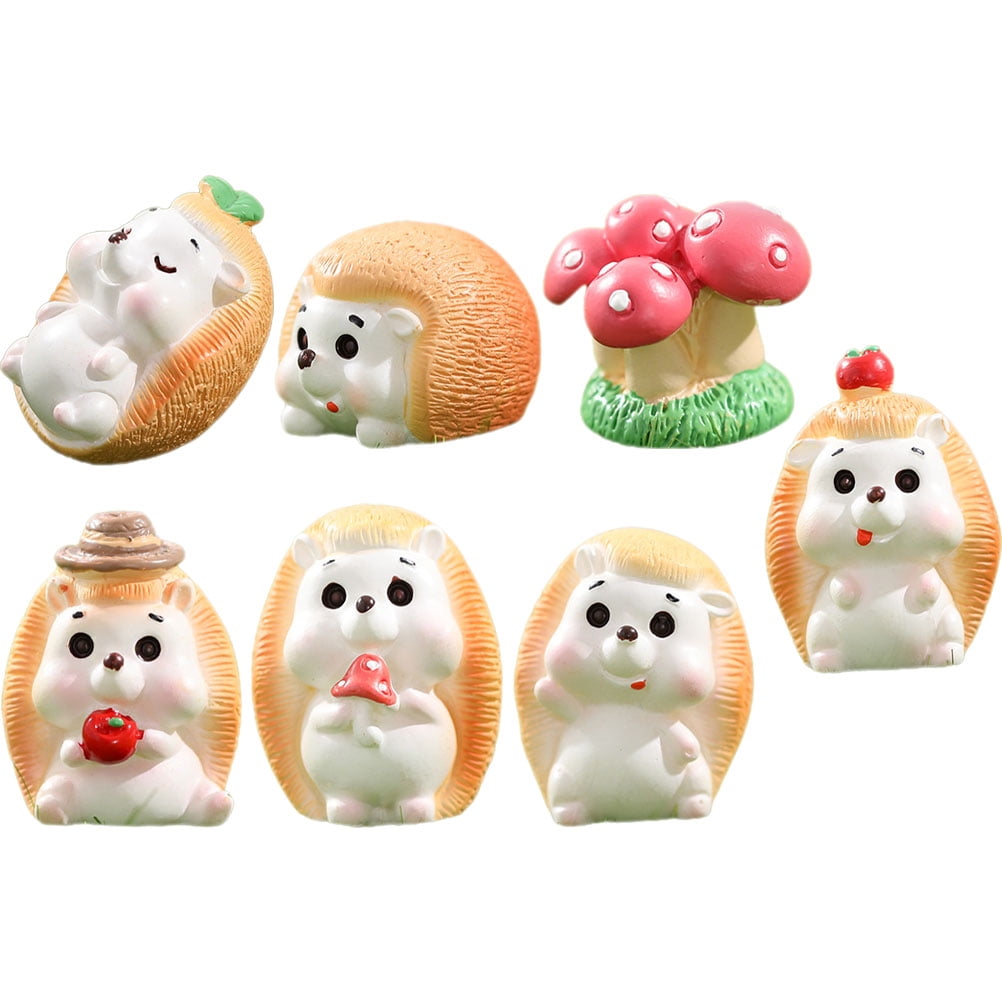 Masteelf Adorable Resin Hedgehog Figurines for Decor Use with Diverse ...