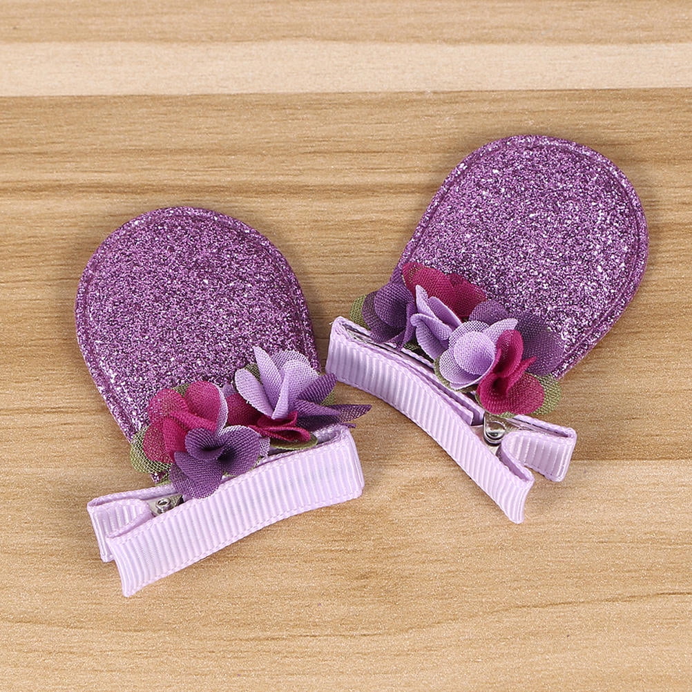 Masteelf Adorable Sequin Rabbit Ear Hair Clips for Girls with Assorted ...