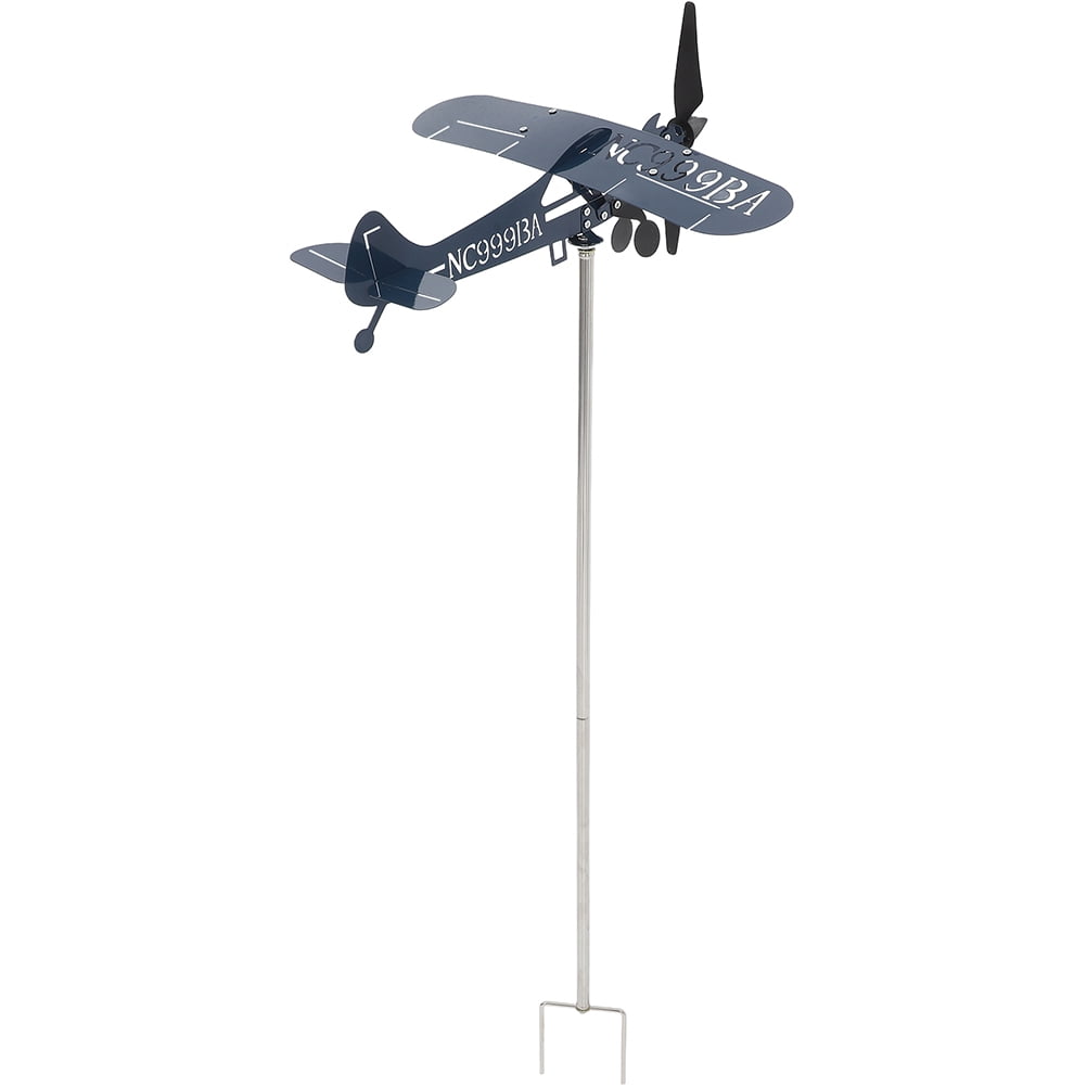 Masteelf Airplane Wind Spinner Outdoor Weathervane Airplane Wind ...