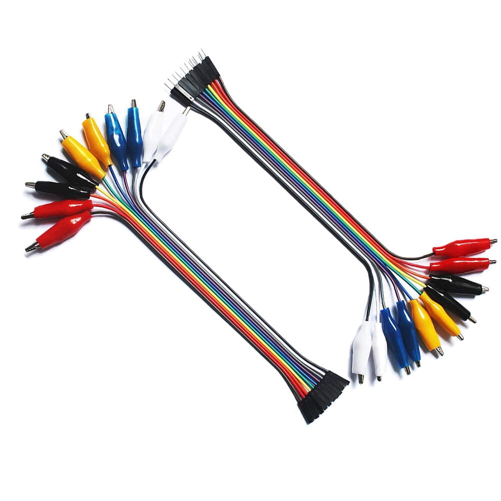 Masteelf Alligator Clip Jumper Wires for Testing Use with Smooth ...