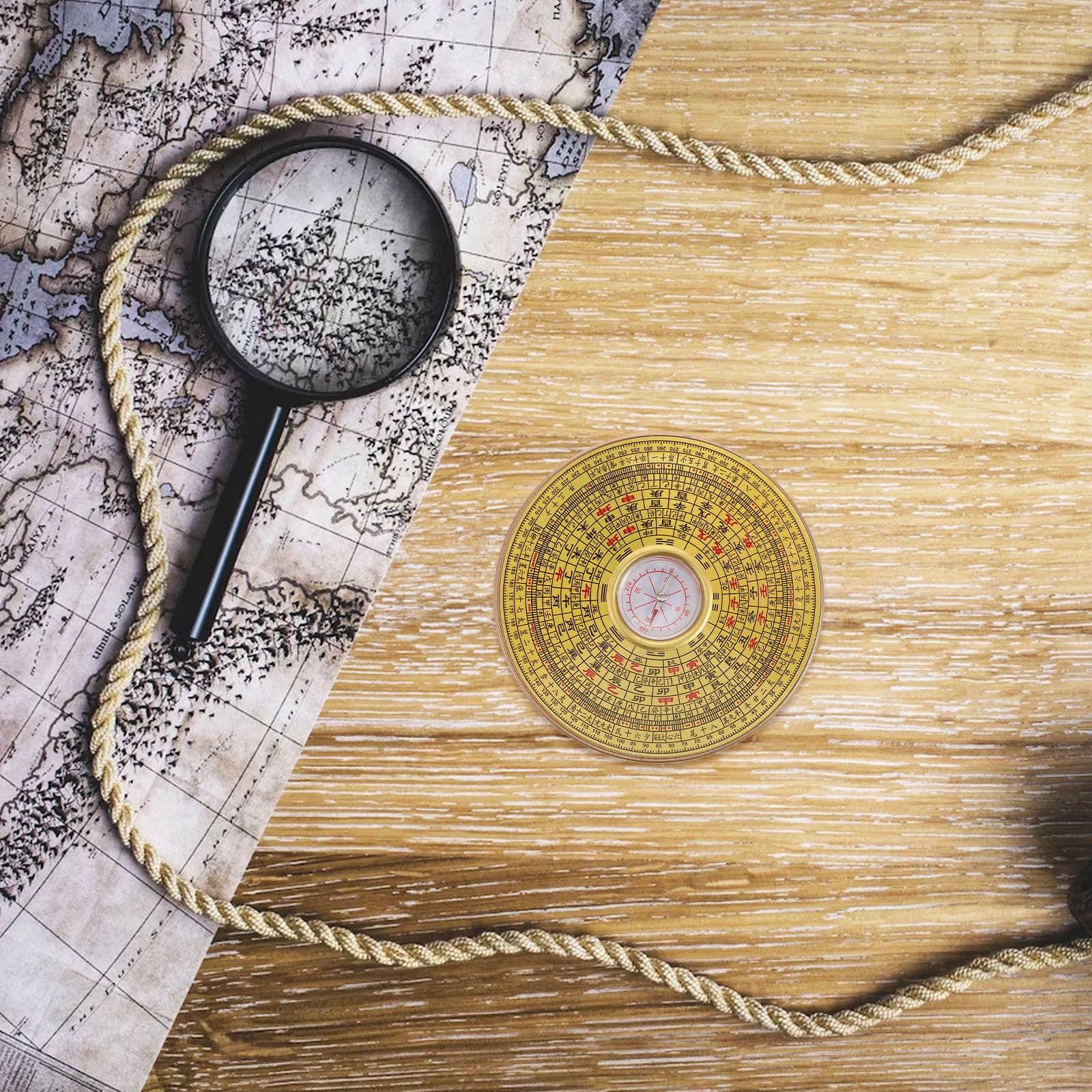 Masteelf Alloy Chinese Compass Navigation Metal Craft Small Compass ...