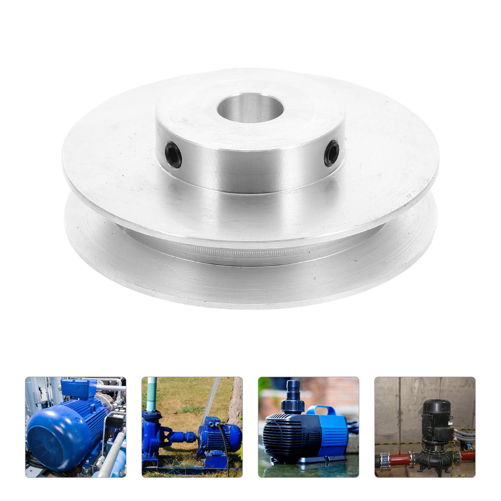 Masteelf Aluminium Belt Pulley Single Groove 14mm Bore Pulley V-Groove ...