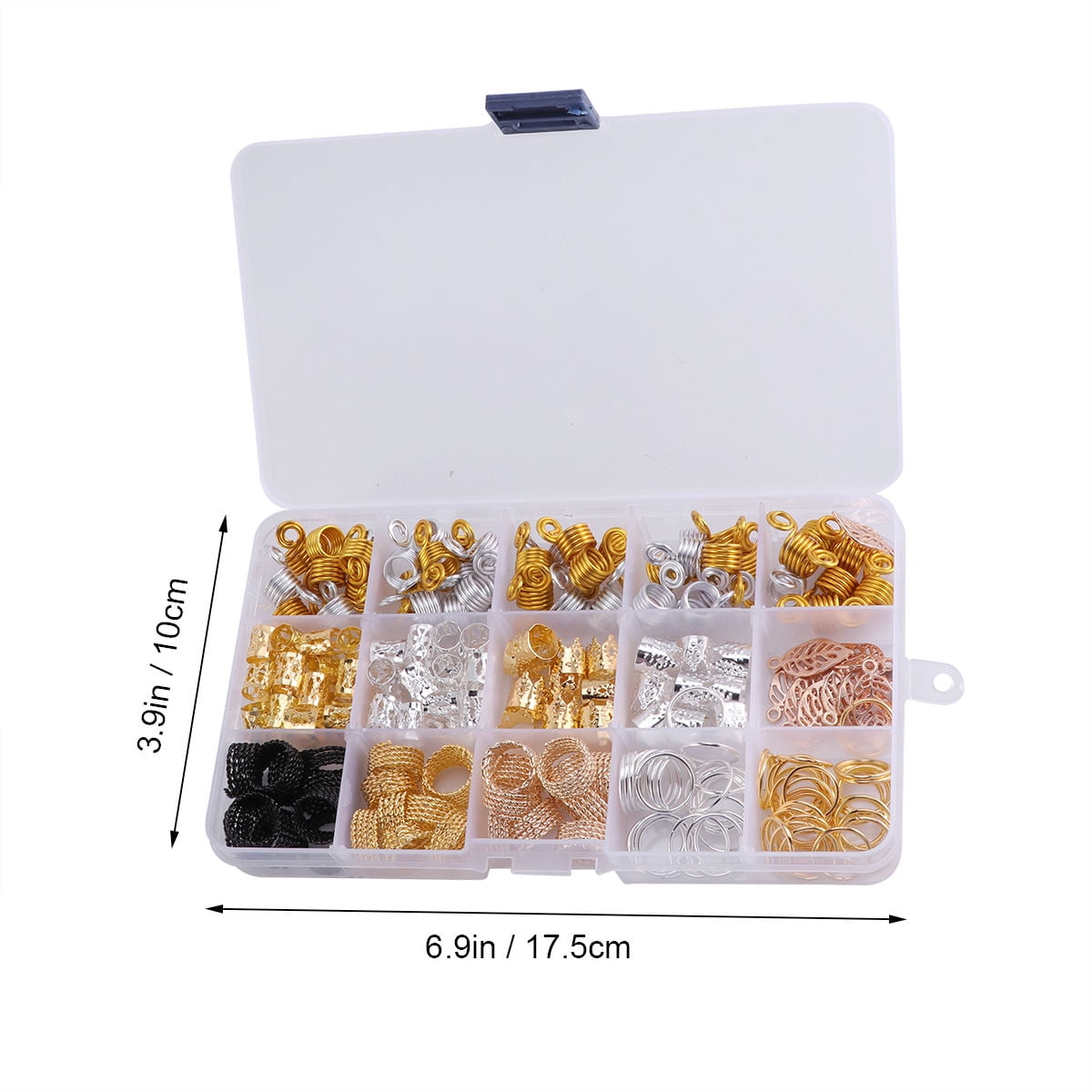 Aluminum Hair Braiding Beads for Women Assorted Color Easy to Use ...