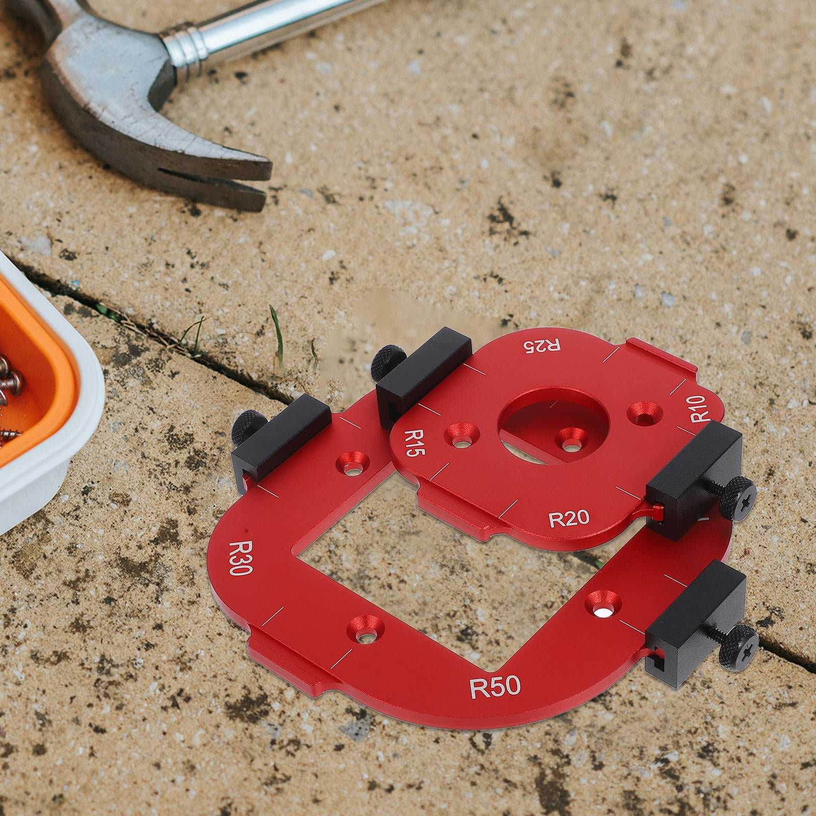 Masteelf Aluminum Profile Corner Radius Template for Woodworking with ...