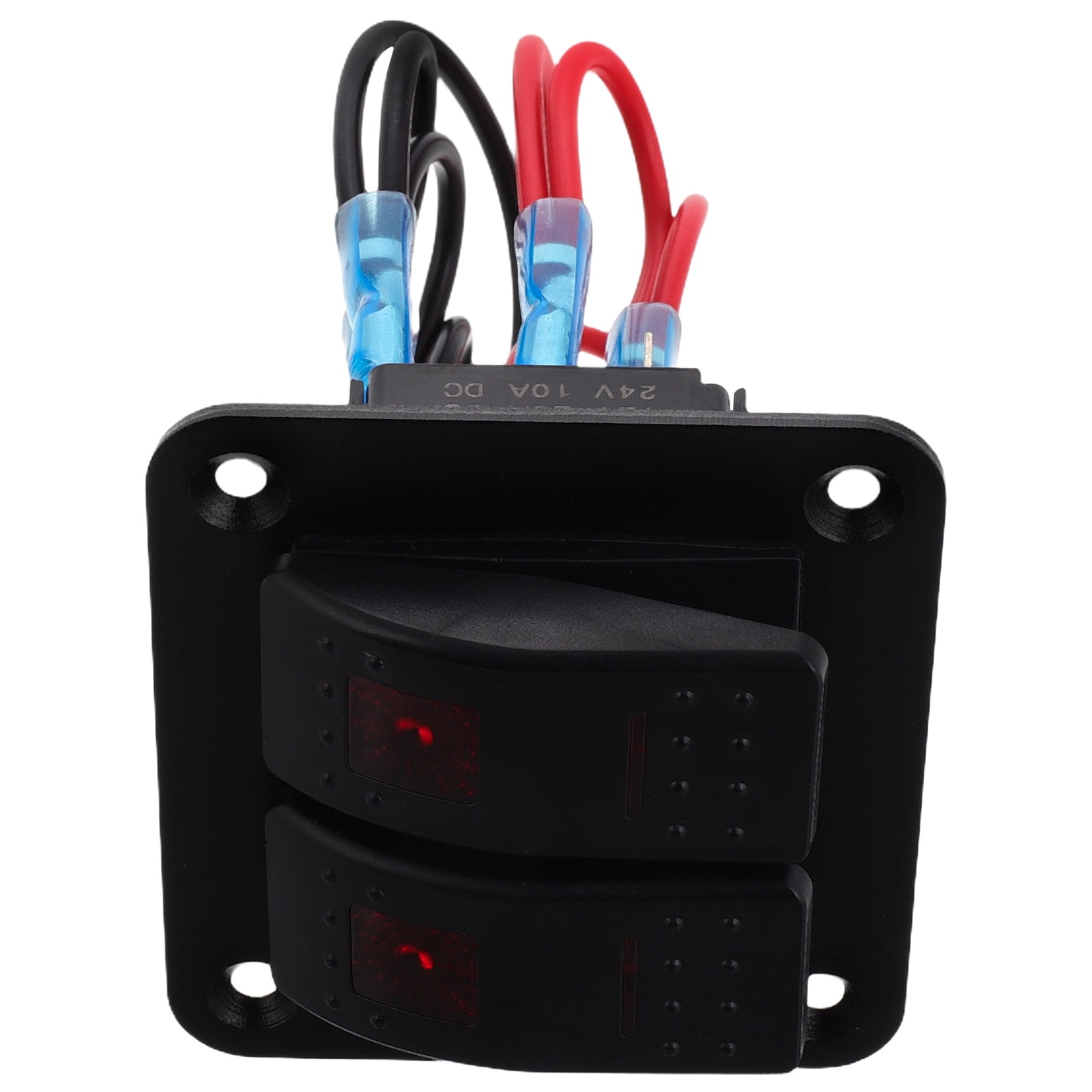 OFFIGAM Aluminum Boat Switch Panel with LED Backlit Rocker Switches ...