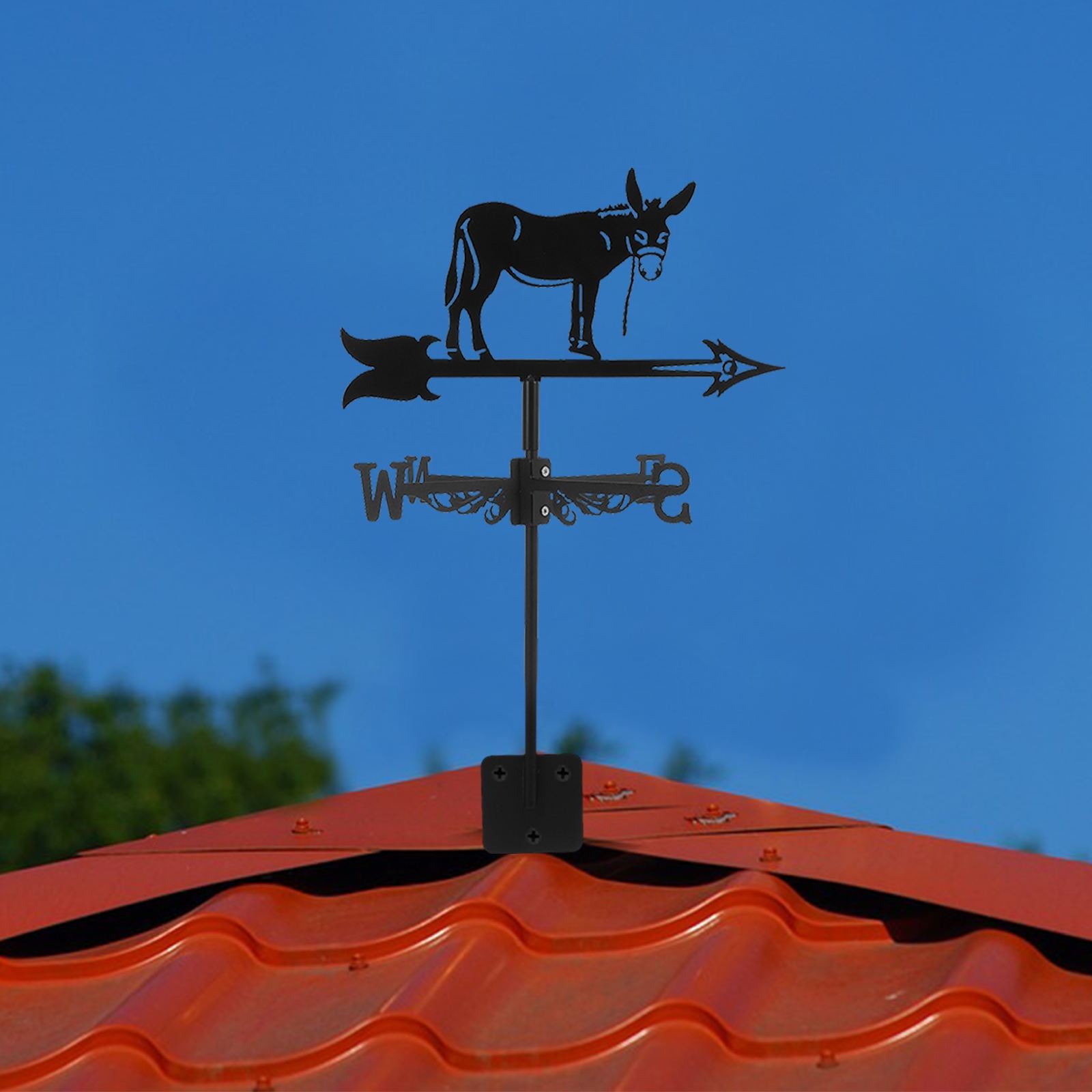 Masteelf Animal Metal Weathervane Decorative Roof Wind Direction ...