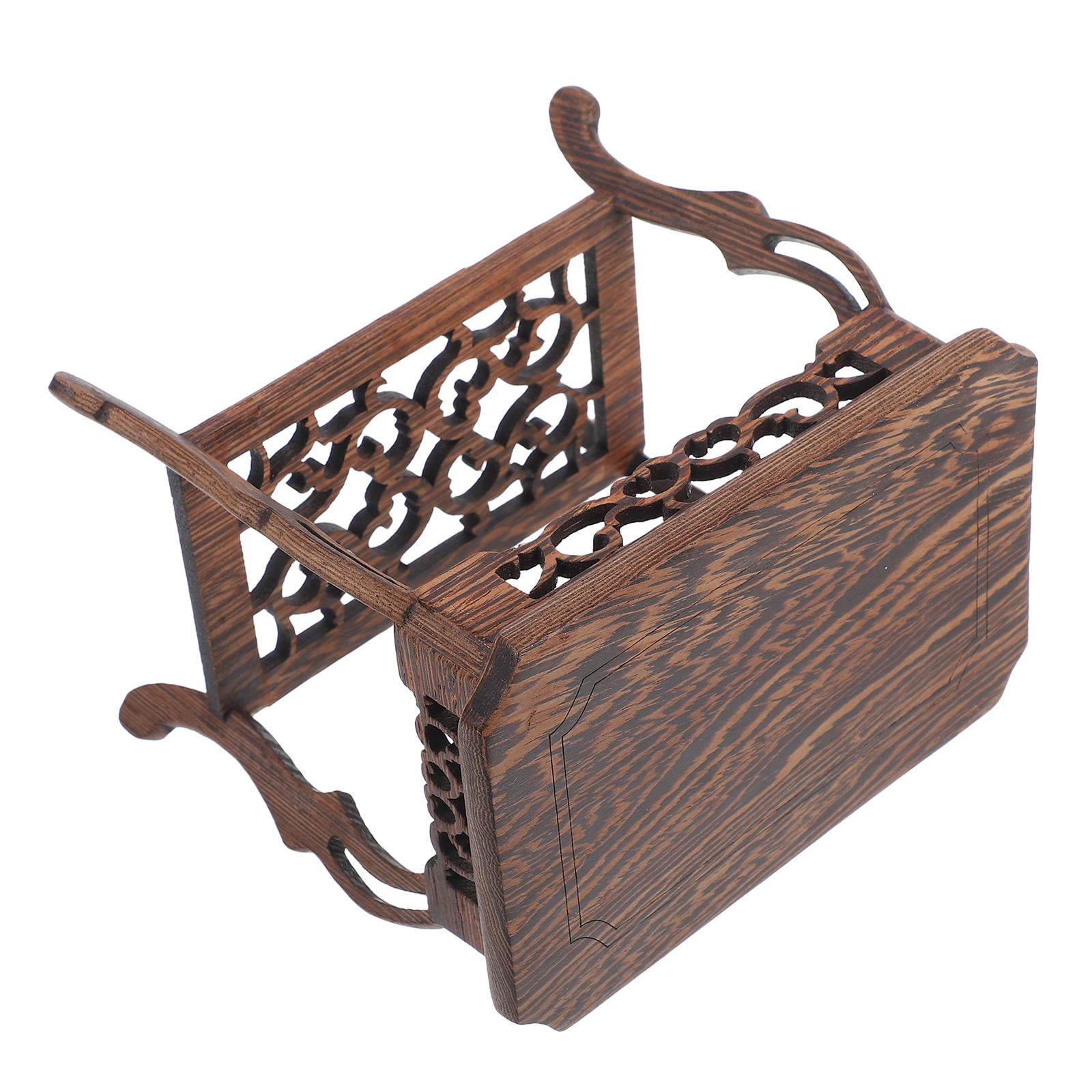 Masteelf Asian Style Wooden Display Pedestal Elegant Wooden Planter ...