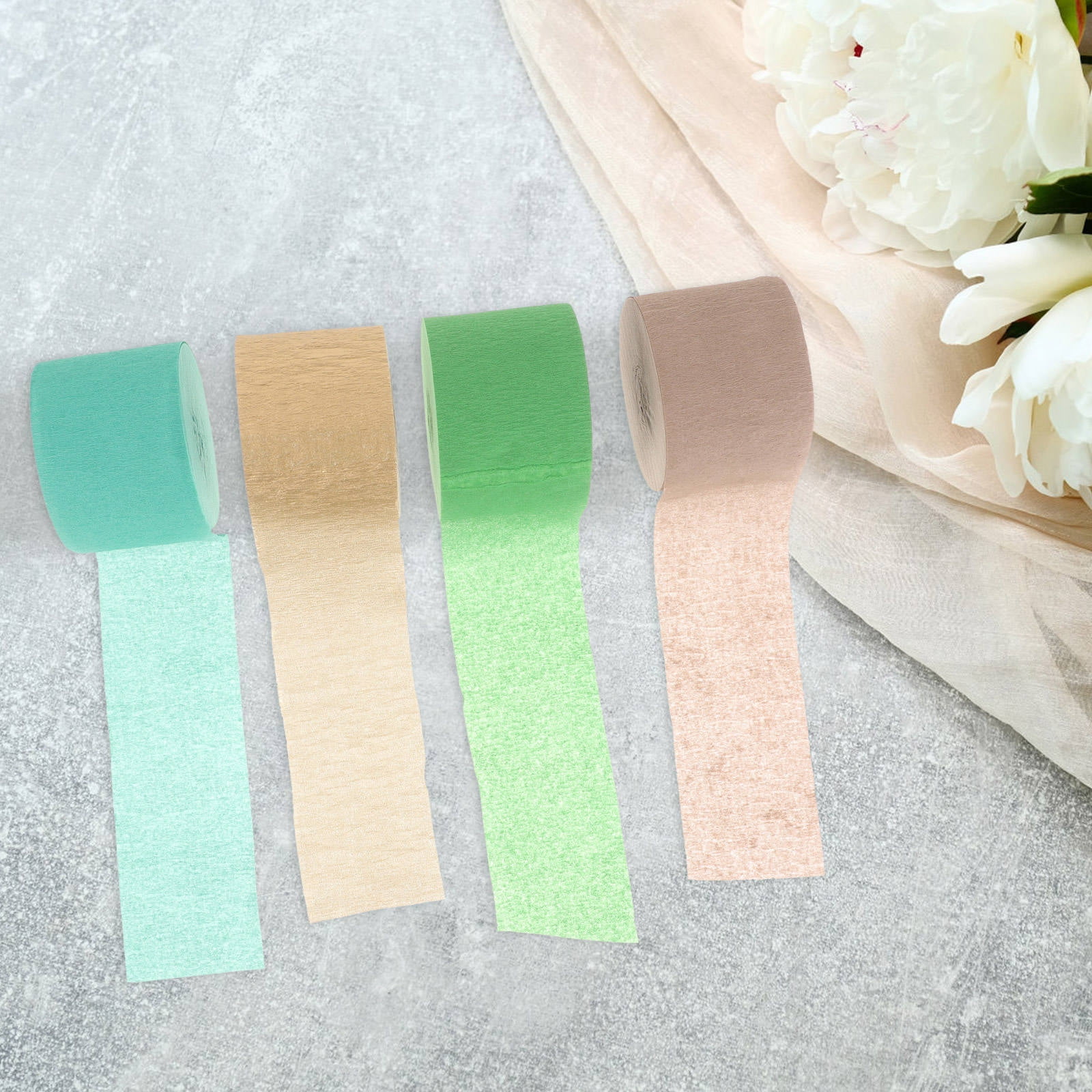 WRITWAA Assorted Color Crepe Paper Streamers for Birthday Party ...