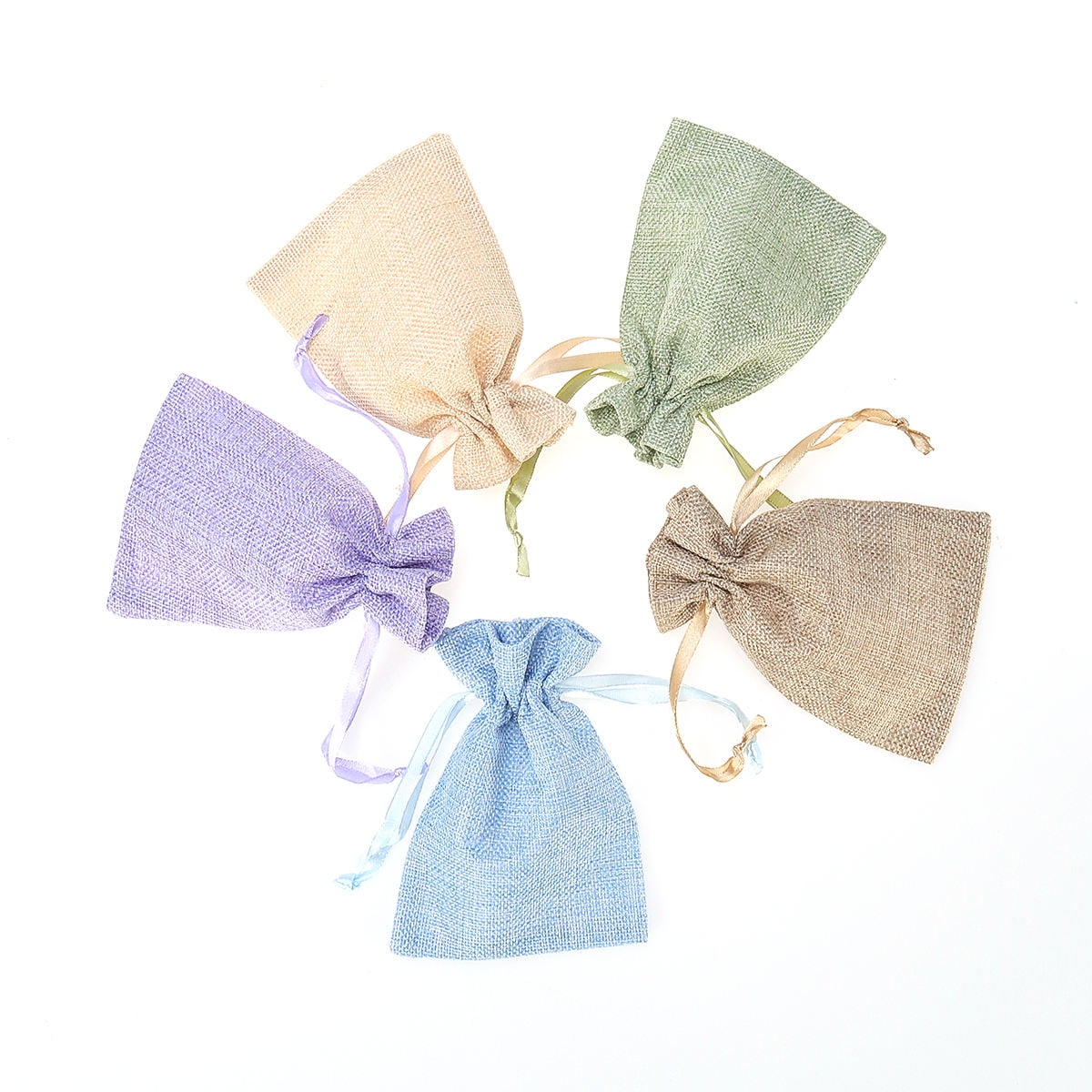 Masteelf Assorted Color Linen Drawstring Bag for Wedding Party Favors ...