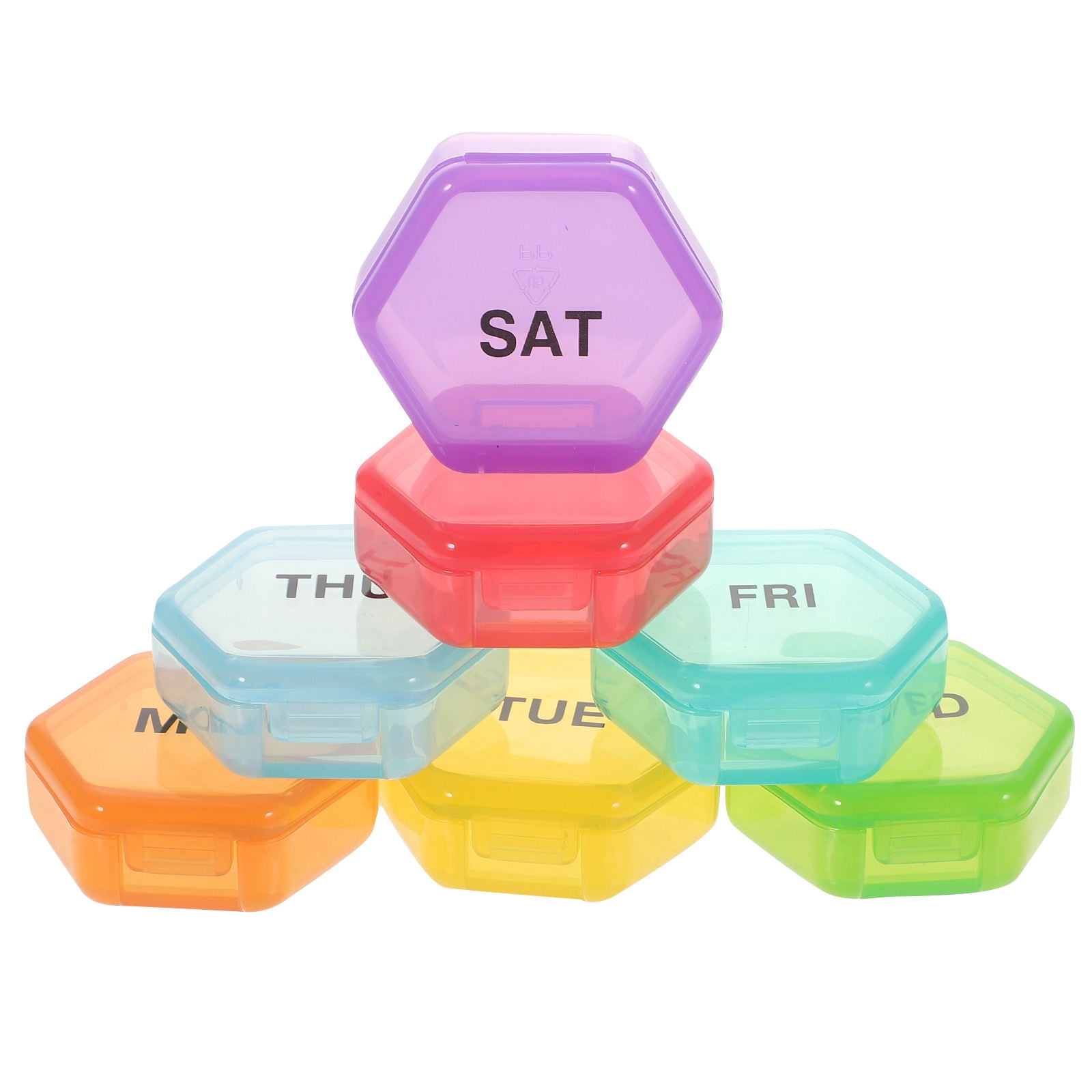 Masteelf Assorted Color Portable Ear Plug Case and Travel Vitamin ...