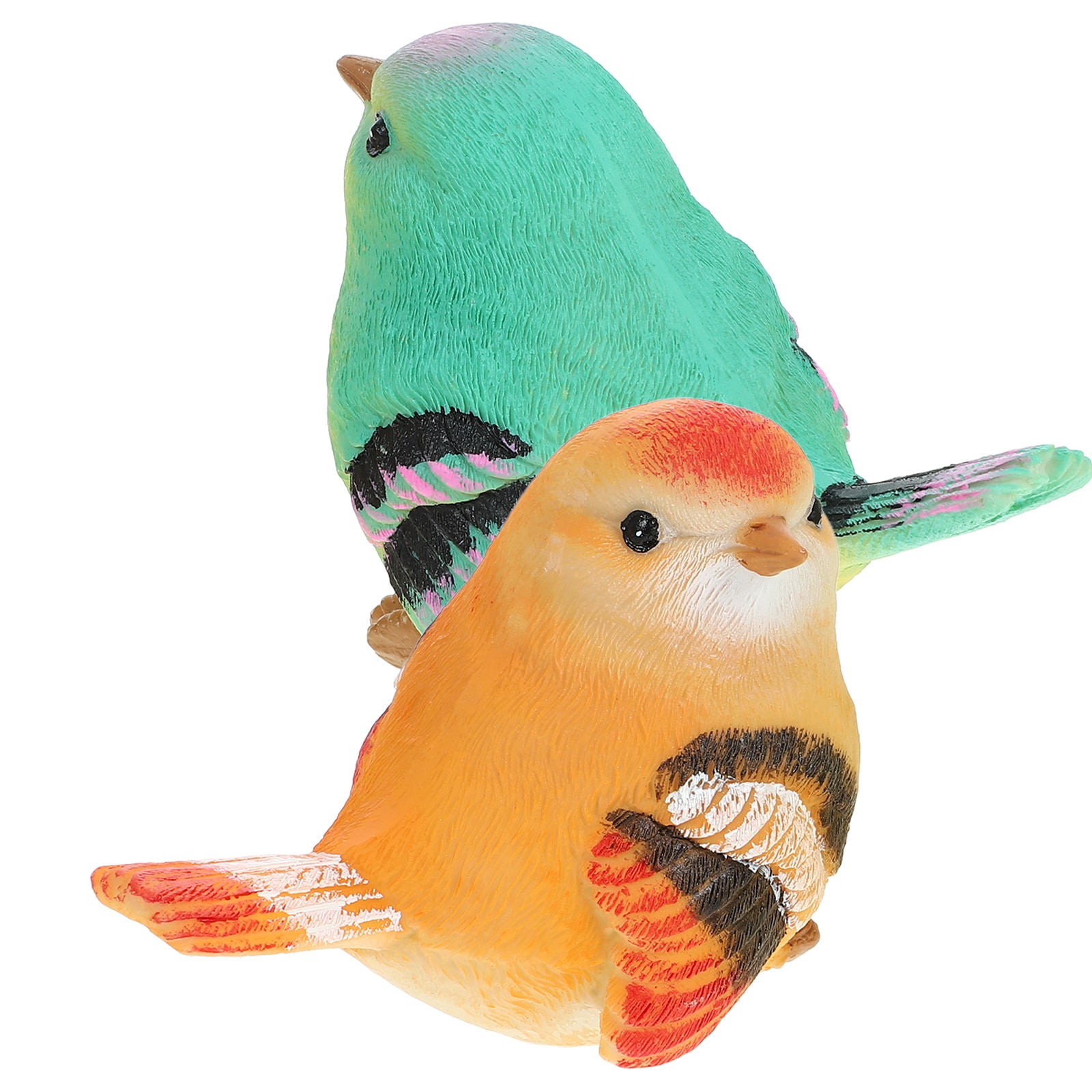 Masteelf Assorted Color Resin Bird Statues for Garden Decoration 2Pcs ...