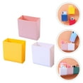 Masteelf Assorted Color WallMounted Plastic Storage Box for Organizing ...