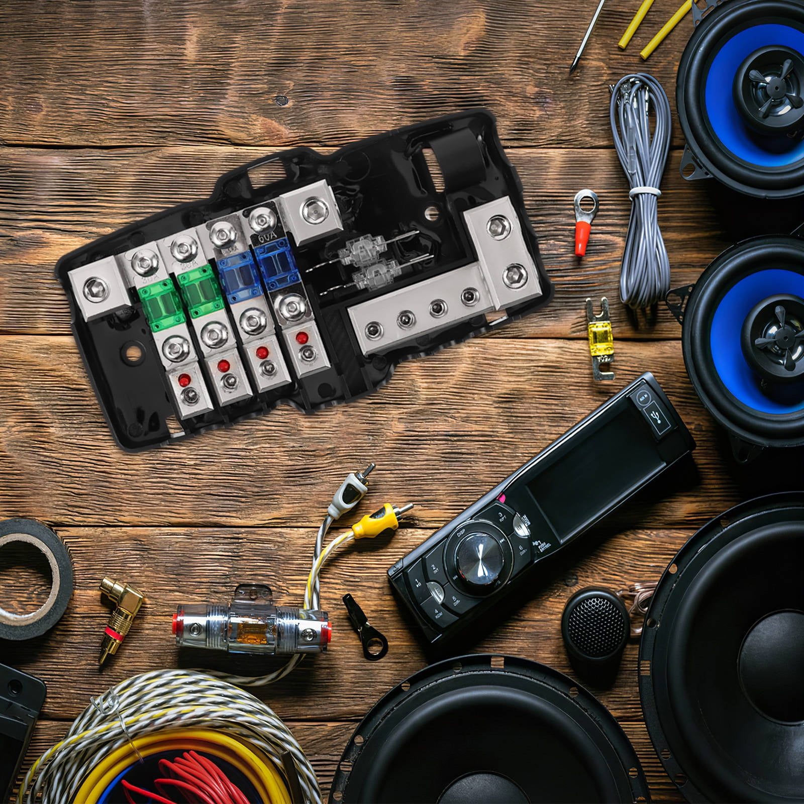 Masteelf Automotive Fuse Holder For Car Audio Systems Multi-Functional ...