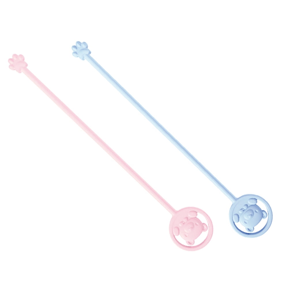Masteelf Baby Silicone Stirring Sticks Cartoon with Temperature Prompt ...