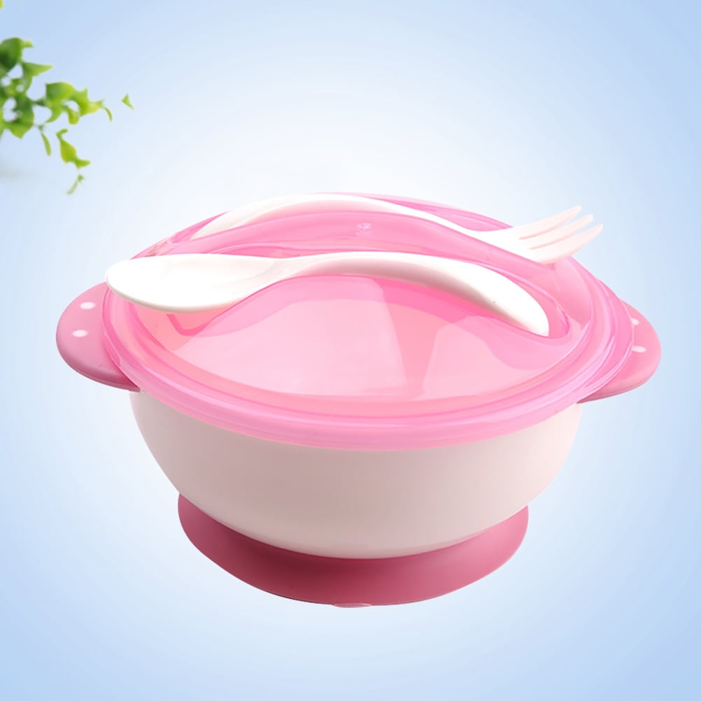 Masteelf Baby Suction Bowl Set for Kids Safe PP Material Pink Flying ...
