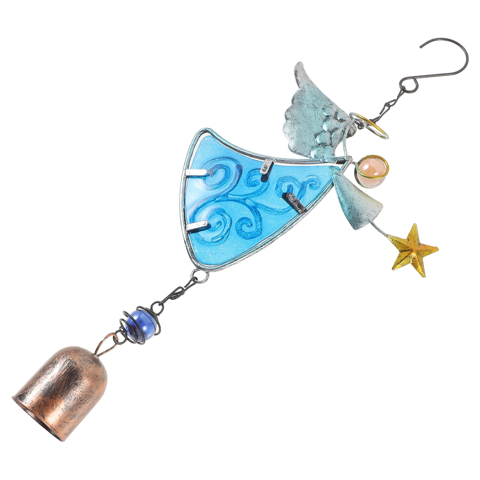 OFFIGAM Chimes for Outdoors Blue Women present Recipients 1Pcs 13.4x5 ...