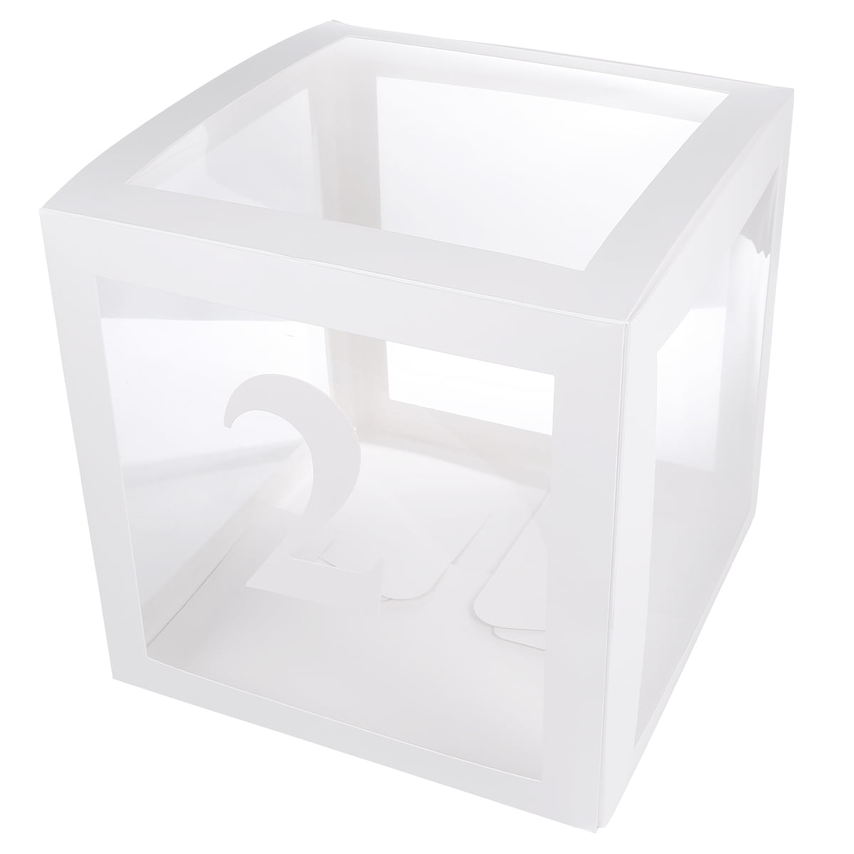 Masteelf Transparent Party Balloon Box for Bride and Baby, 29.5X29.5X29 ...