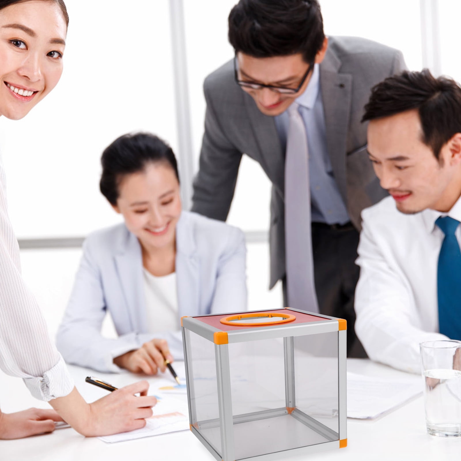 Masteelf Ballot Box Clear Suggestion Box Transparent Raffle Box ...