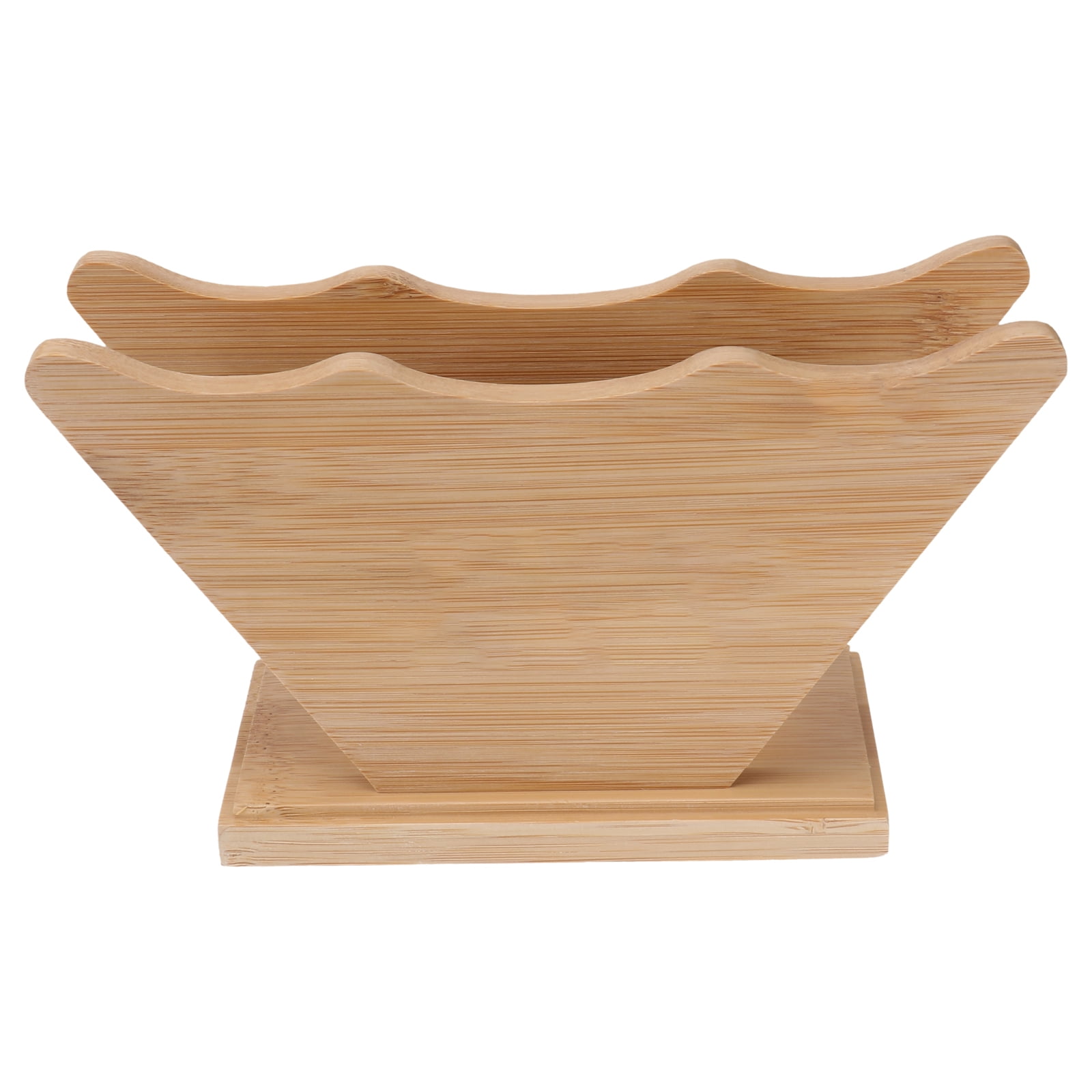 Masteelf Bamboo Coffee Filter Holder Filter Paper Dispenser Rack Square ...