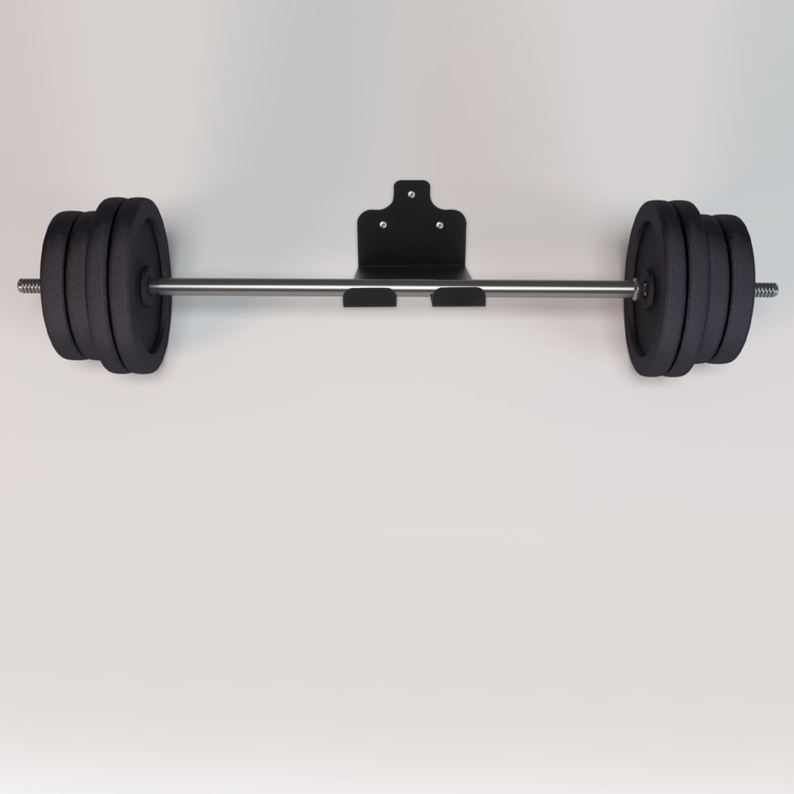 Masteelf Barbell Wall Mounted Barbell Holder Gym Accessory Rack Easy To ...