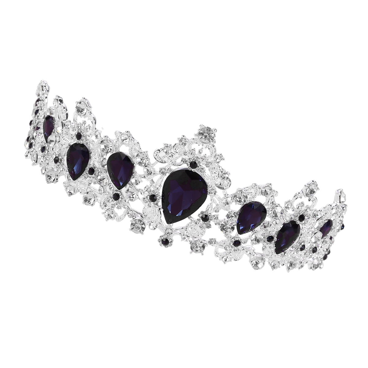 Masteelf Baroque Vintage Crown Alloy Rhinestones Tiara Bridal Hairband ...