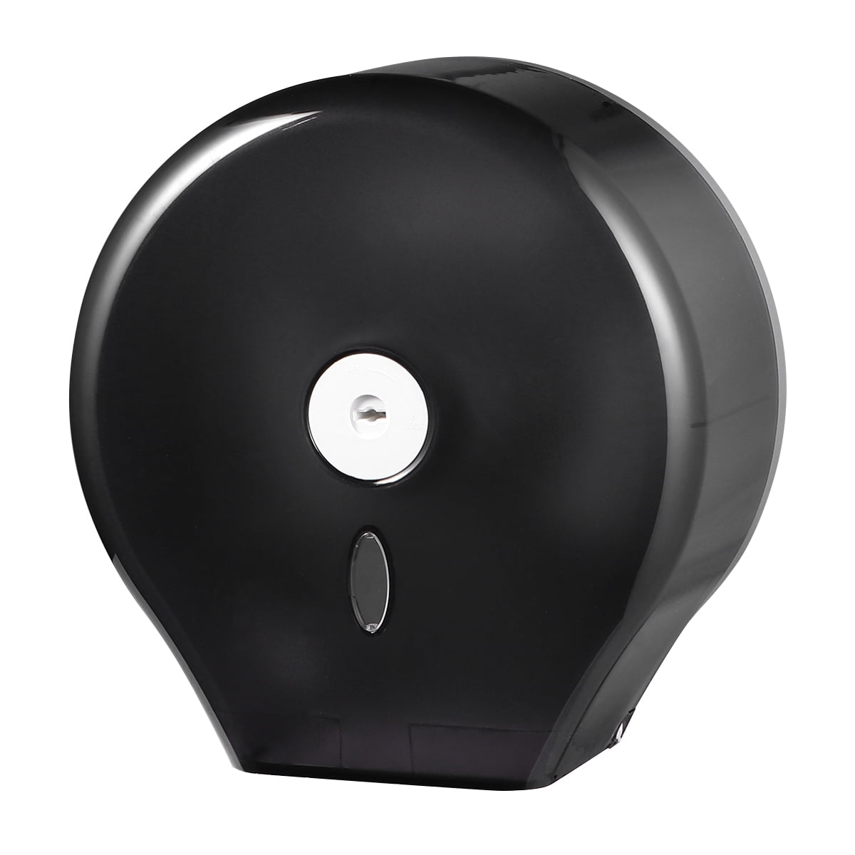 OFFIGAM Wall Mounted Toilet Paper Holder with Locking Feature, Black ...