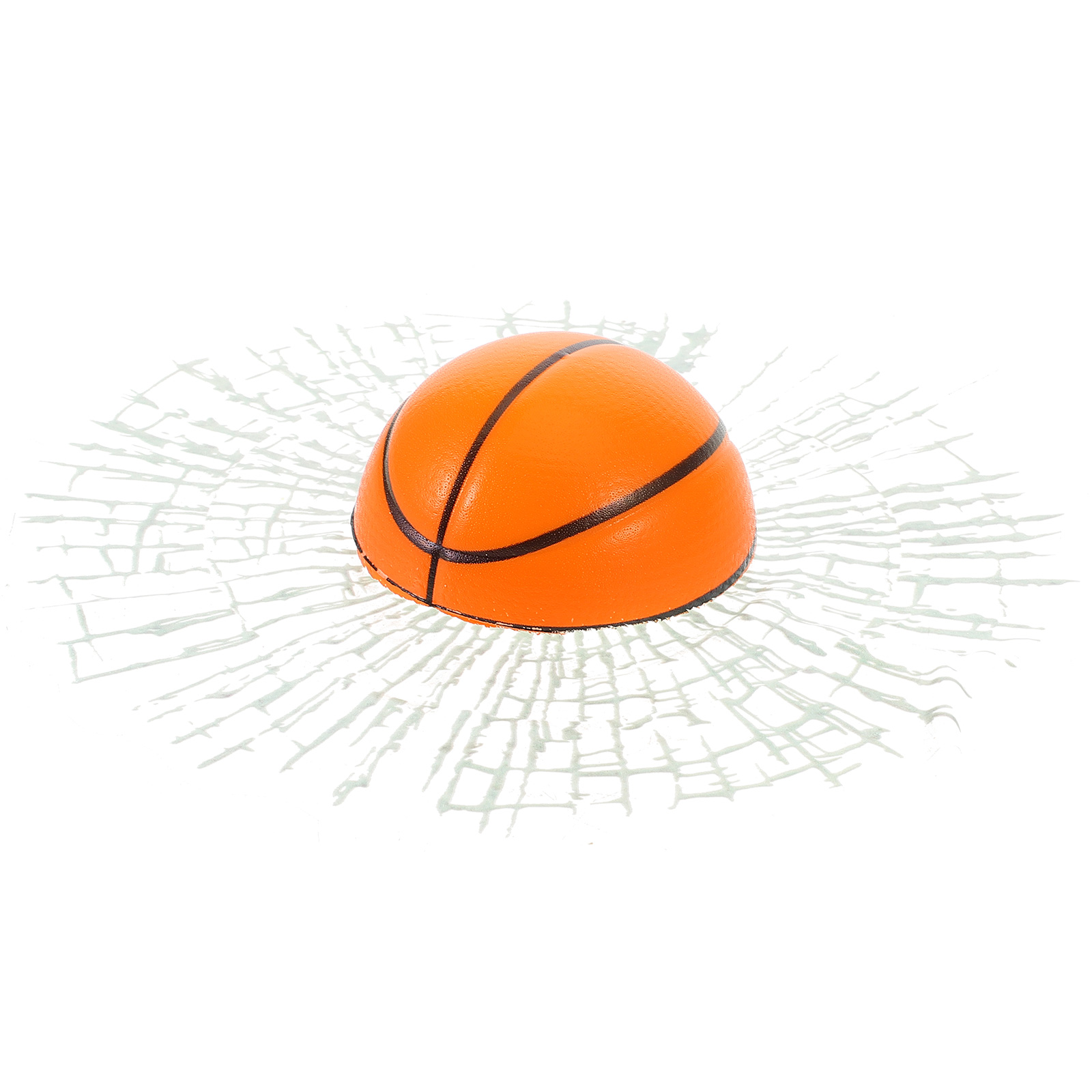 Masteelf Basketball Car Glass Window Sticker Car Ball Hits Window Crack ...
