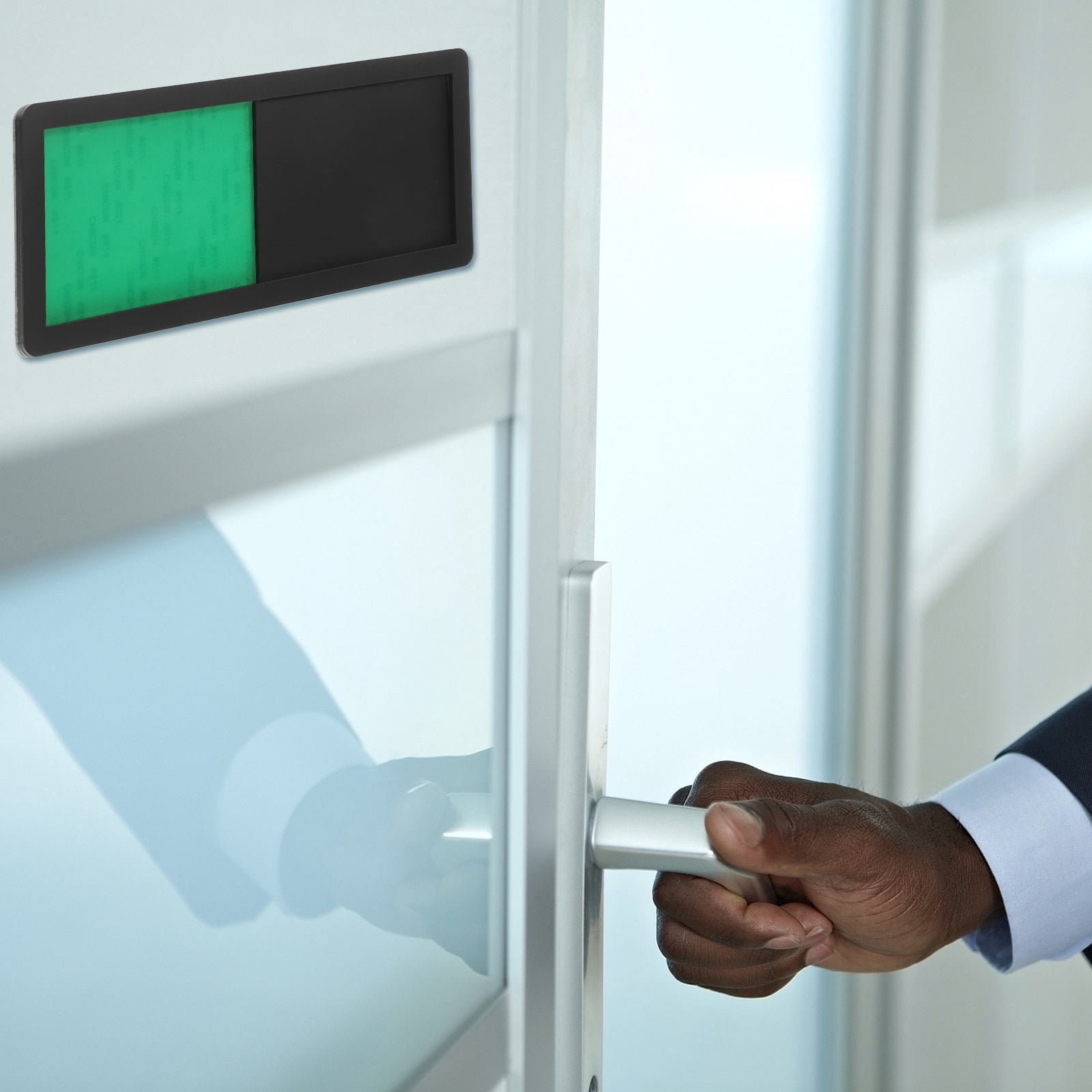 Masteelf Bathroom Door Sign Occupied Vacant Slide Indicator for Office ...
