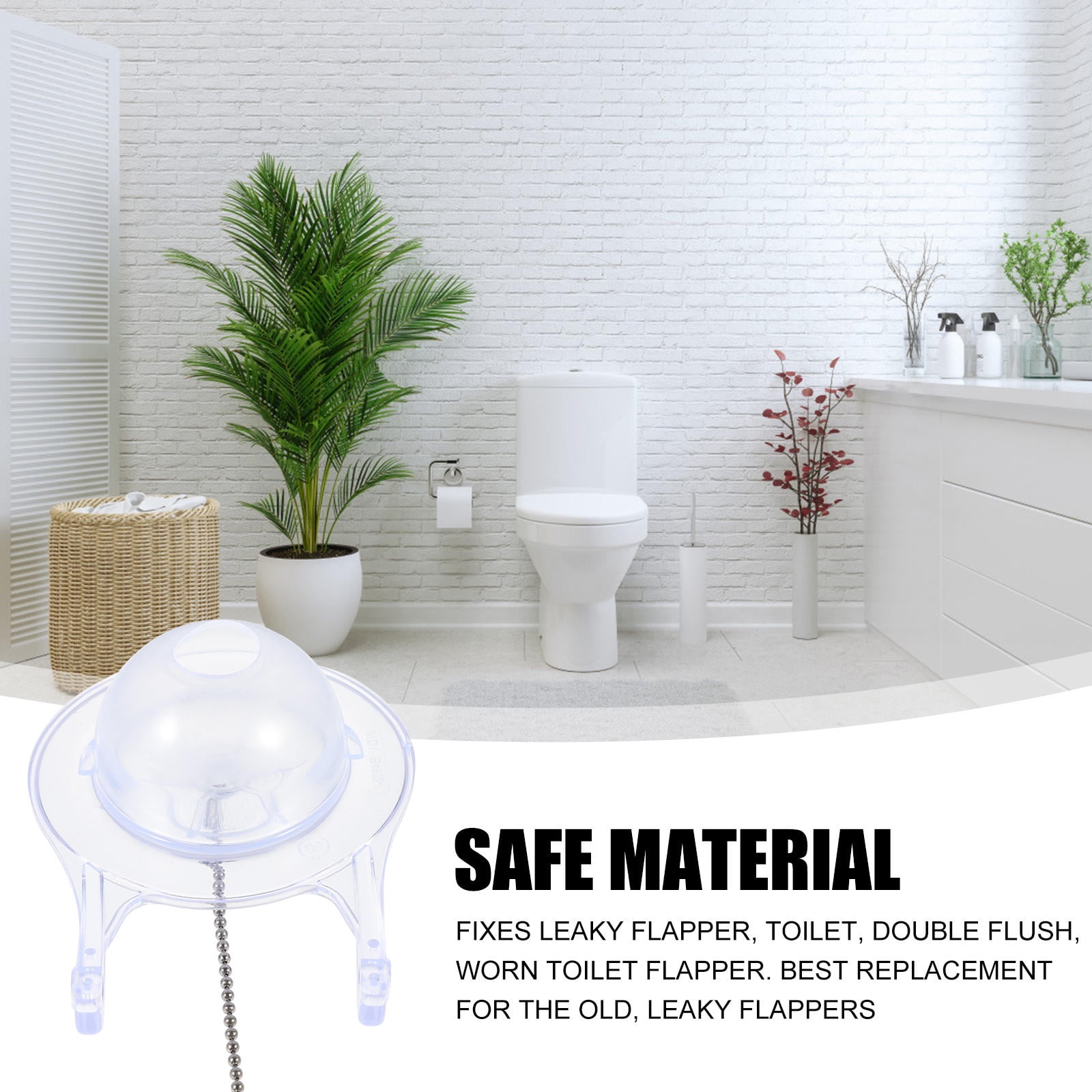 Masteelf Bathroom Flush Repair Kit Toilet Seal Flapper Hardware Drain ...