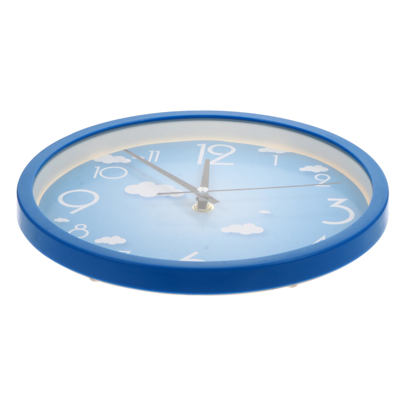 Masteelf Batteries Blue Roller Needle Silent Wall Clock Accurate Timing ...