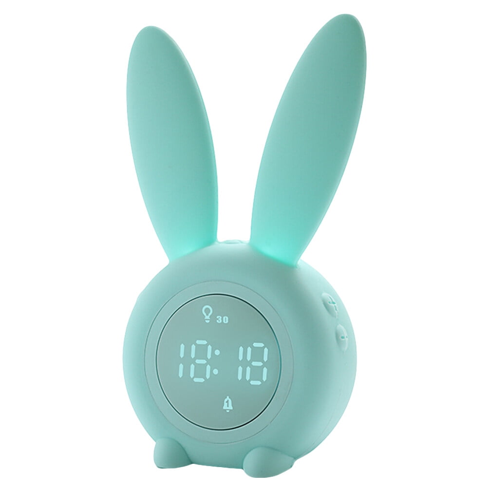 Masteelf Battery Alarm Clock with Pad Projector Ceiling Clocks Green ...