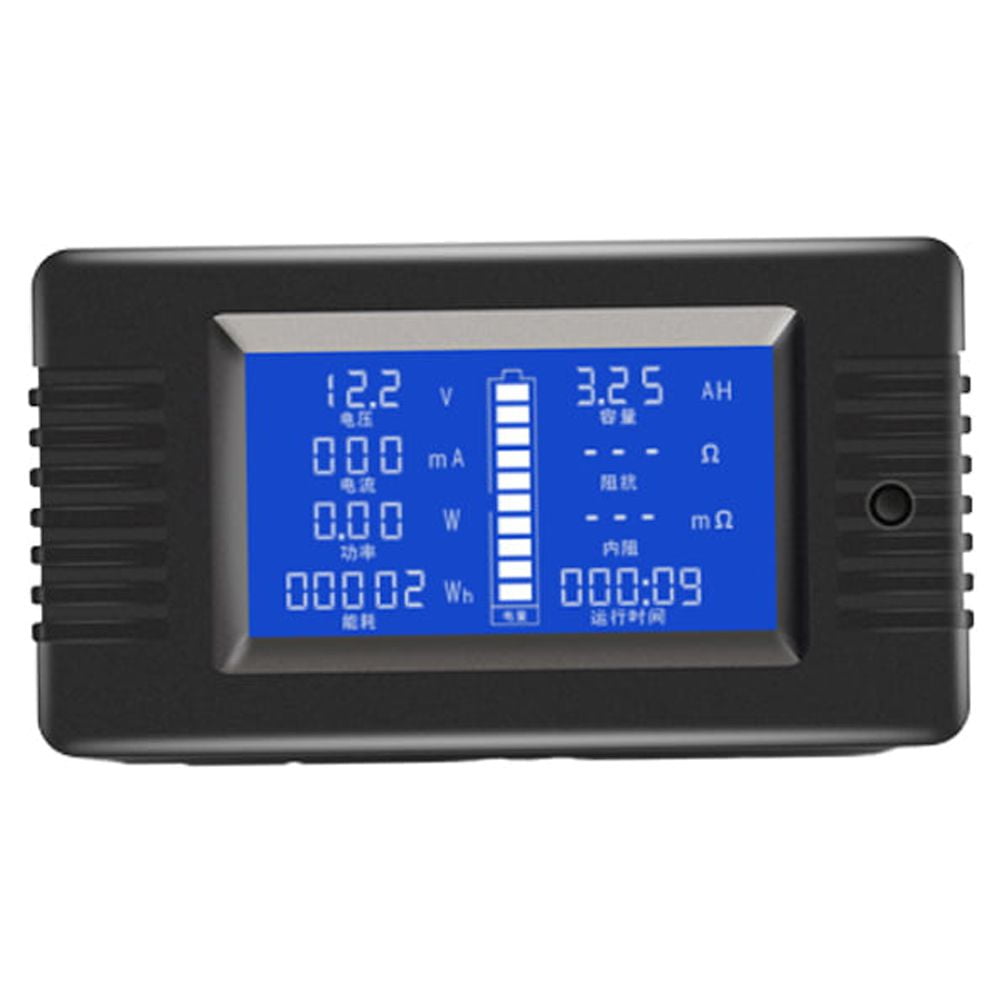 Masteelf Battery Capacity Tester Voltage Gauge Power Meter LCD Monitor ...