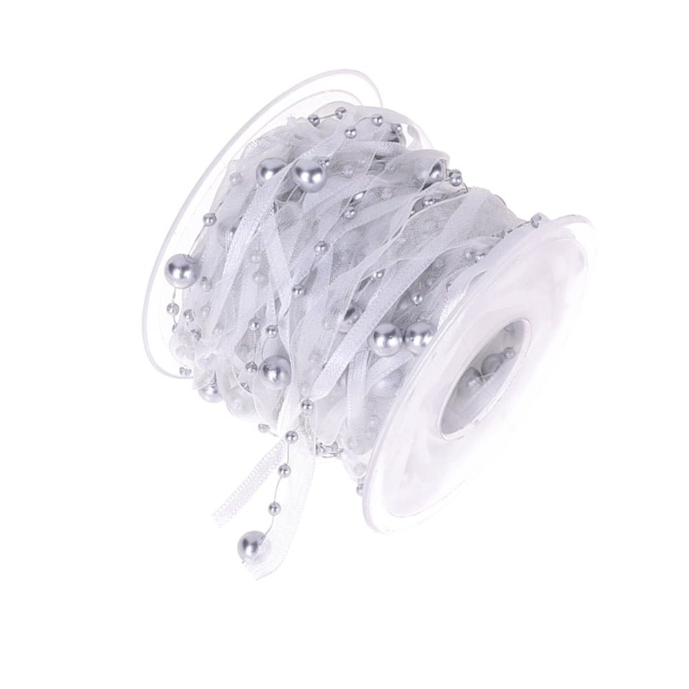 Masteelf Beaded Wedding Bouquet Decorative Belt Decorations Ribbon Roll ...