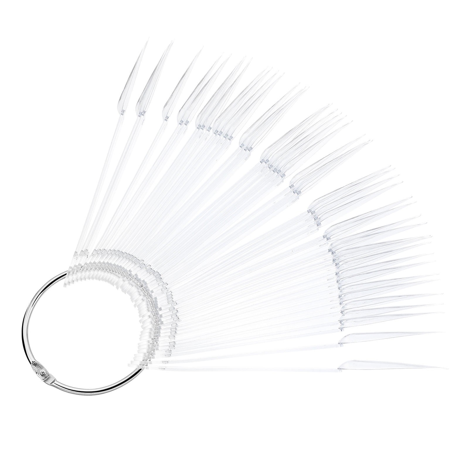 Masteelf Beaupretty 100pcs Nail Sample Sticks Transparent Nail Art ...