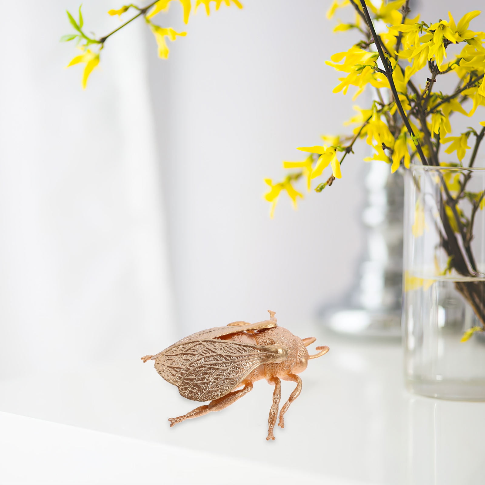 Masteelf Bee Figurines Vintage Plastic Cicada Figure Insects Statue ...