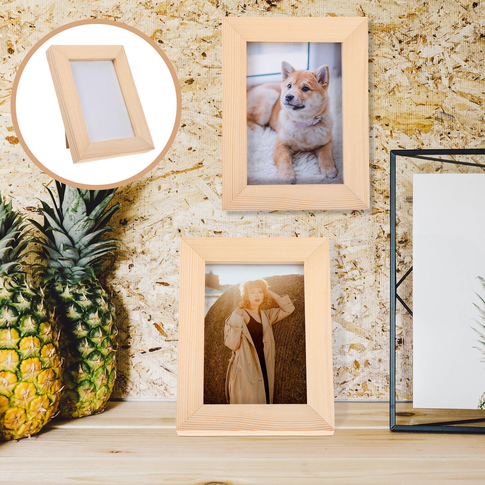 Masteelf Beige Glass Photo Frame for Decor and Practical to Remember ...