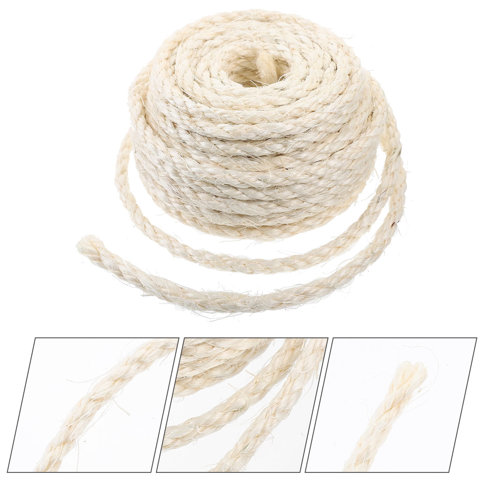 Masteelf Beige Sisal Rope for DIY Cat Scratching Post Repair Simple ...