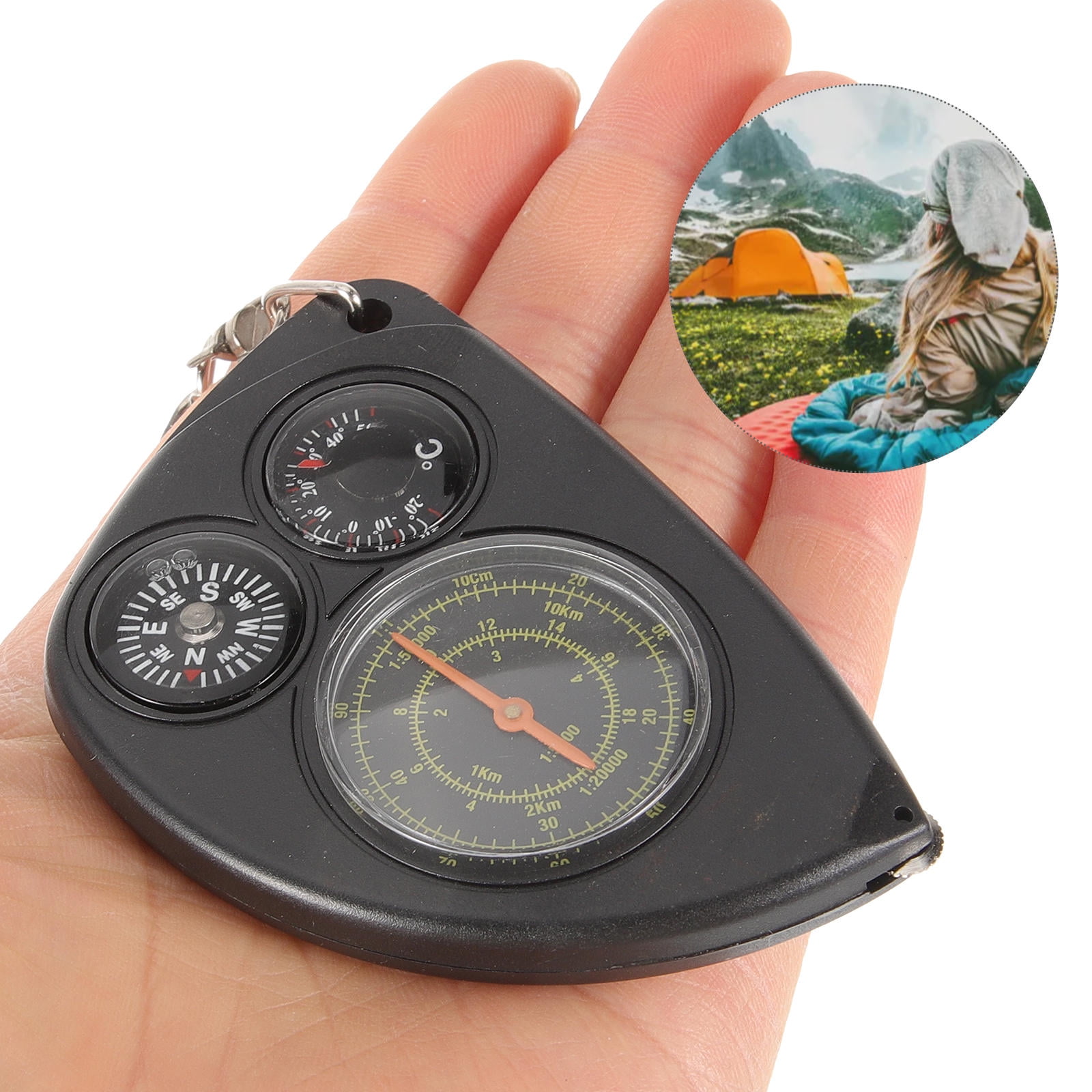 Masteelf Belt Clip Compass Outdoor Odometer Buckle Design Measuring ...