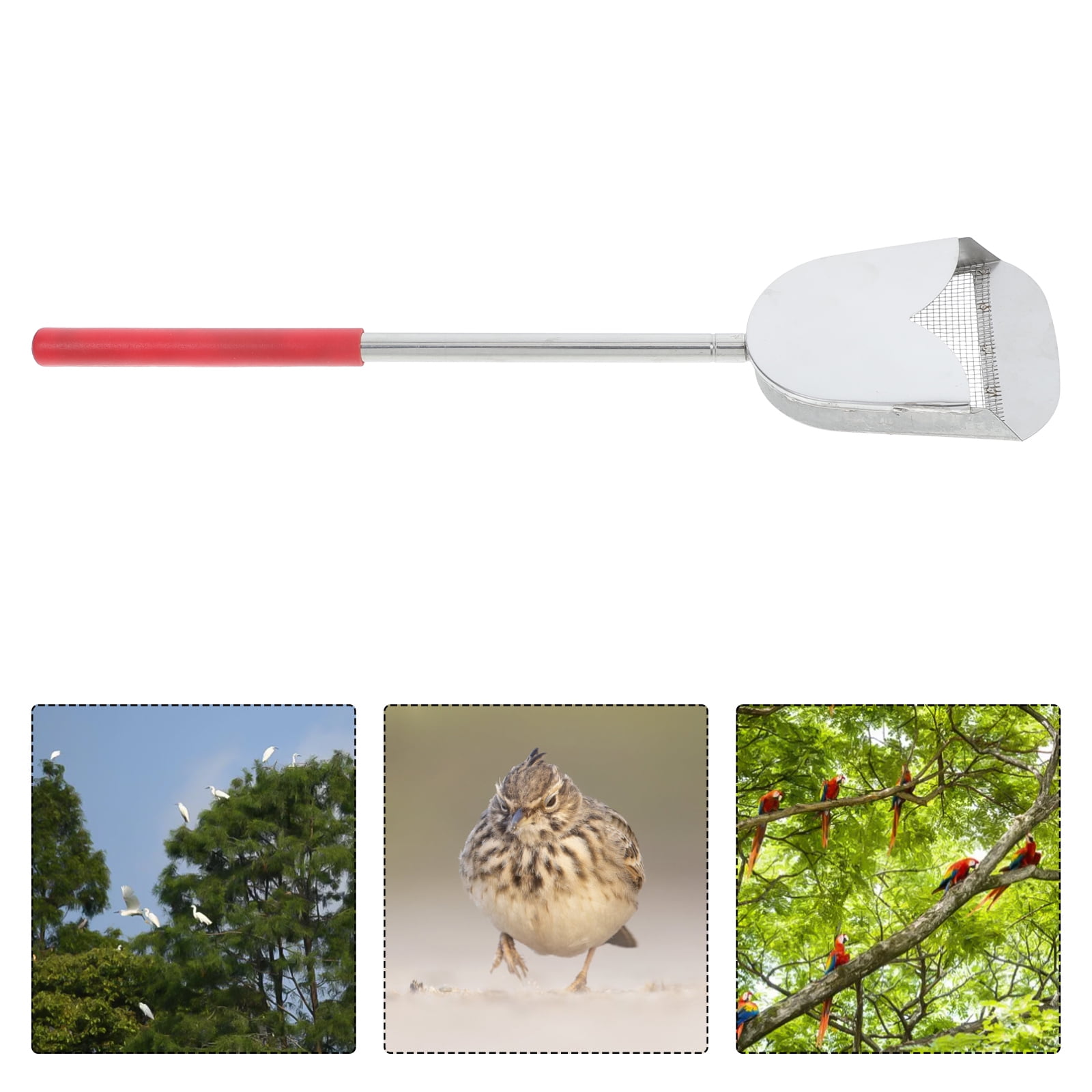 Masteelf Bird Cage Poop Scooper Stainless Steel Long Handle Chicken ...