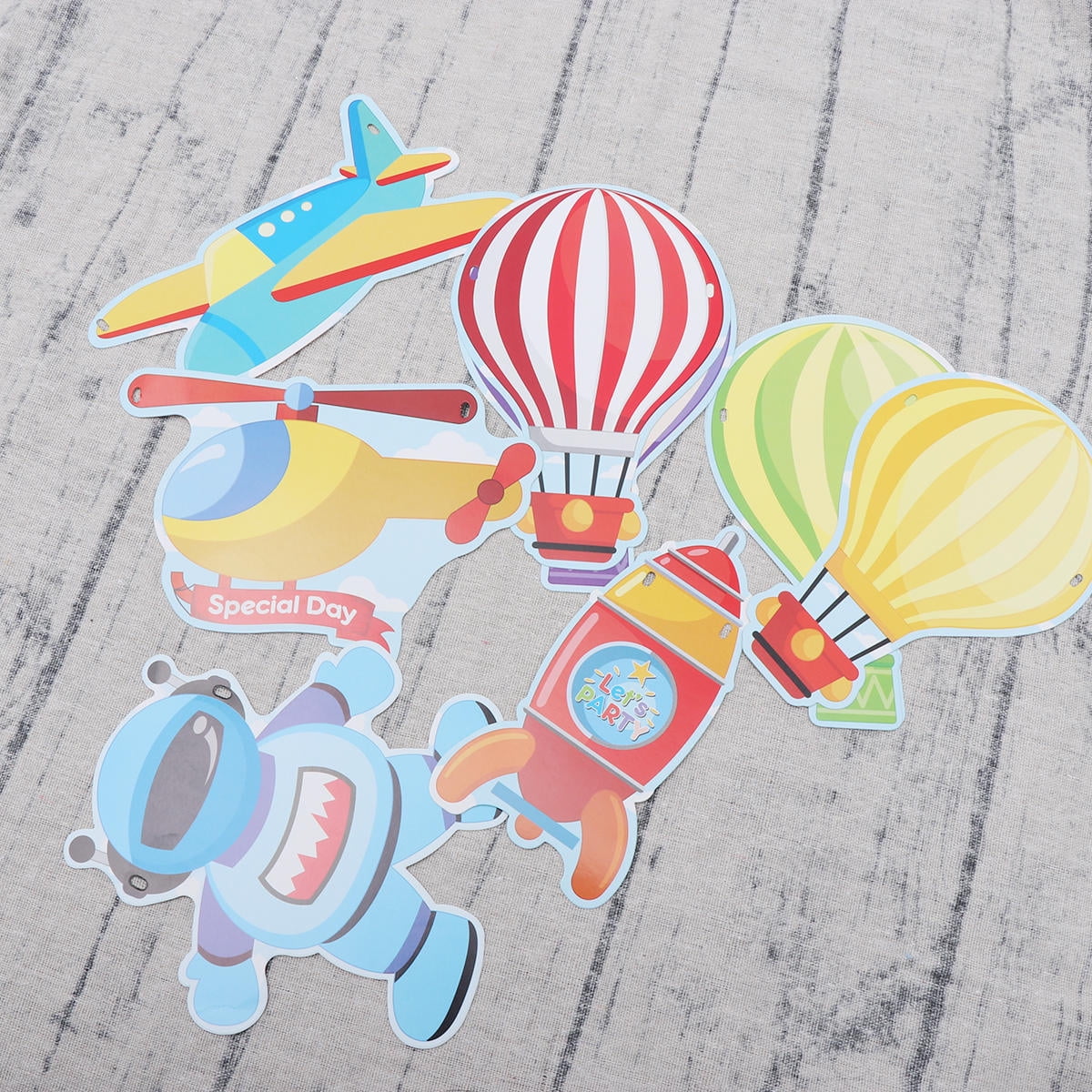 Masteelf Birthday Banner with Assorted Color Paper Flags for Party Use ...