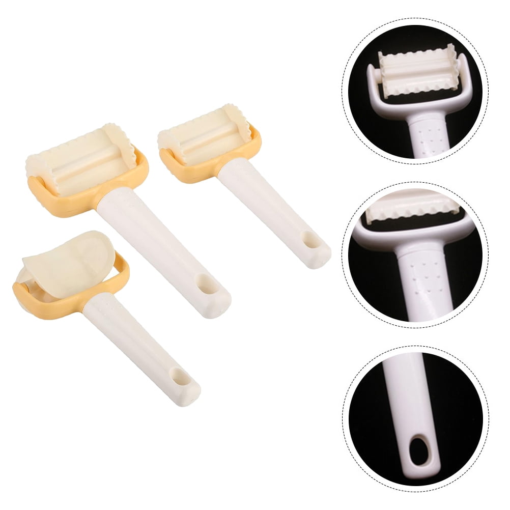 Masteelf Biscuit Baking Tool Fluted Pastry Cutter Wheel Fondant Beige ...