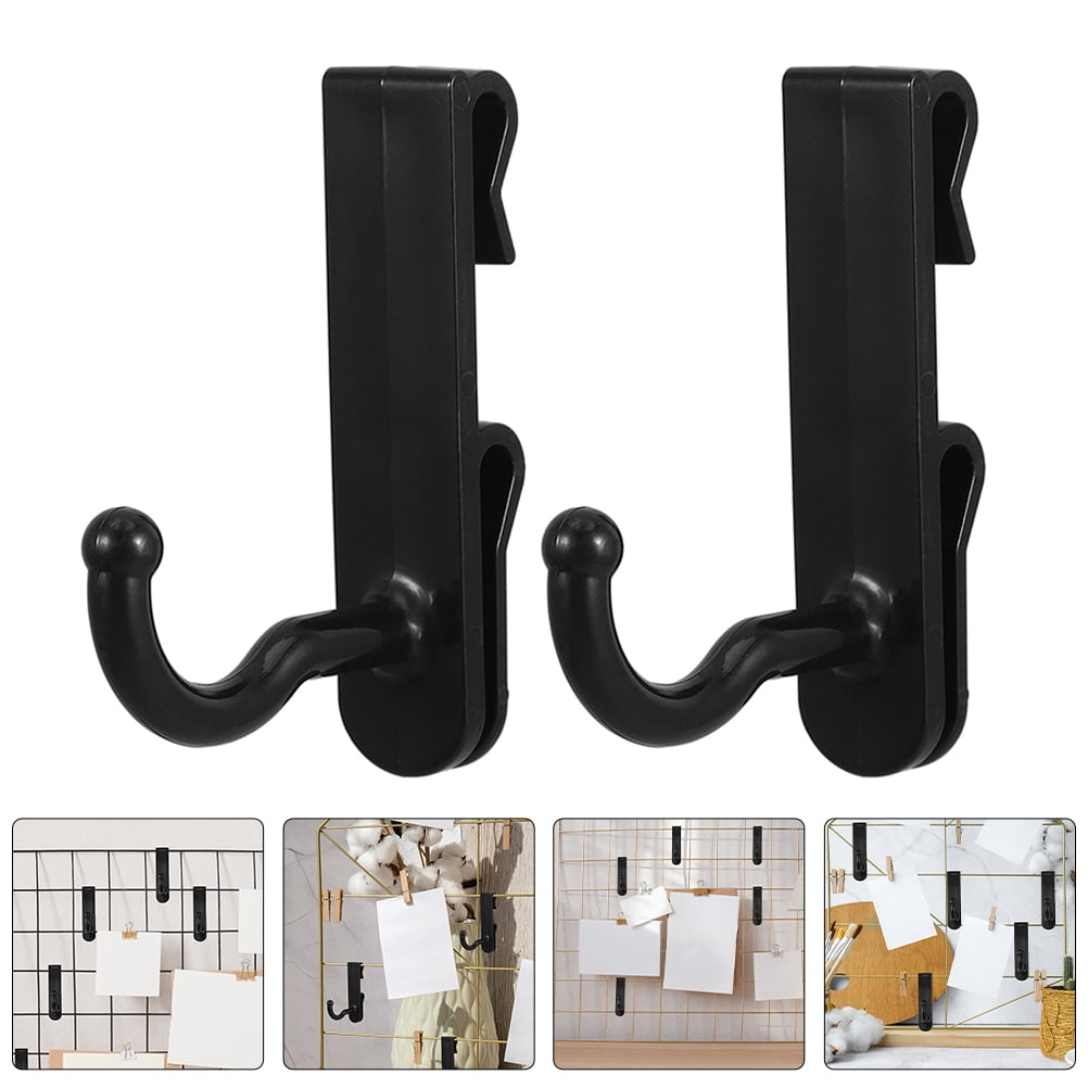Masteelf Black ABS Storage Hooks for Shelf and Barbed Wire Grid Sheet ...
