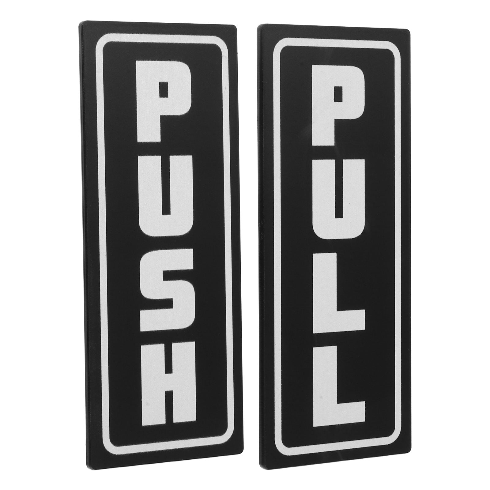 Masteelf Black Acrylic External Door Sign for Wall Use Easy Installation Durable Versatile ...