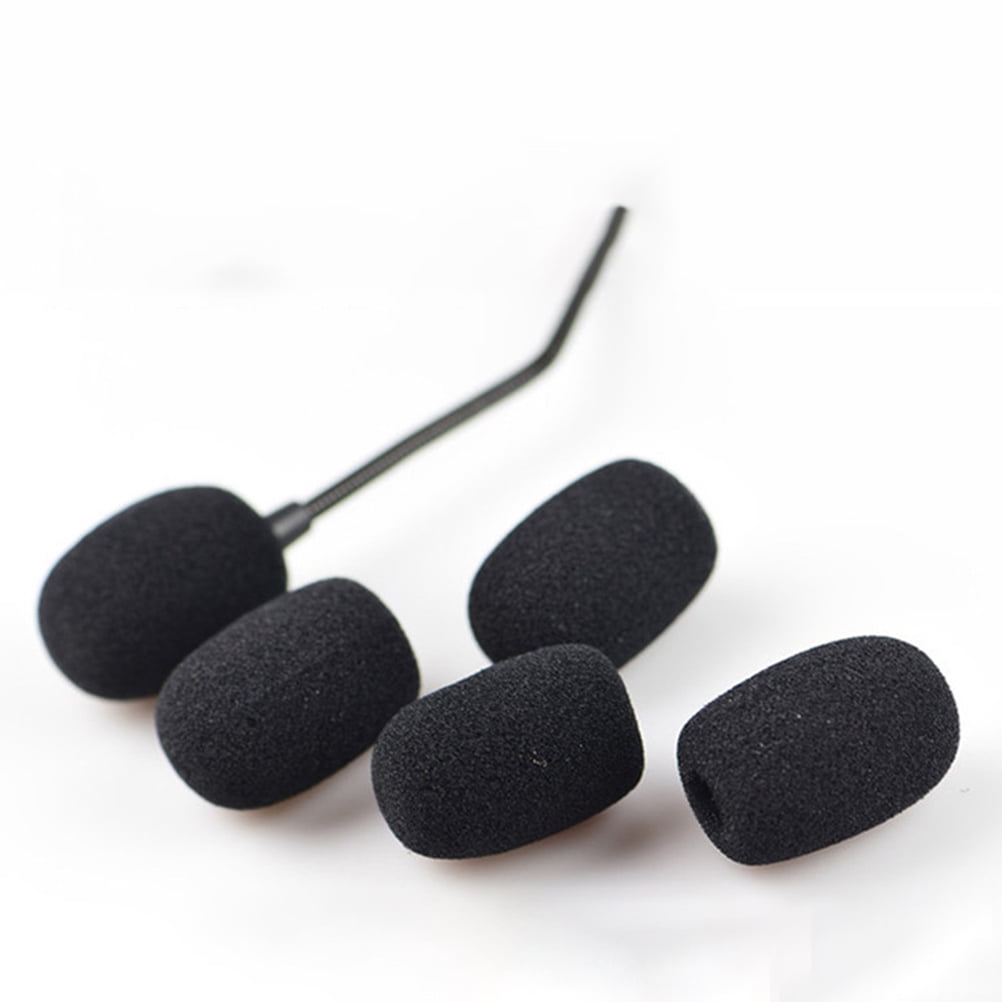 Masteelf Black Lapel Microphone Sponge Covers for Moisture and Dust ...