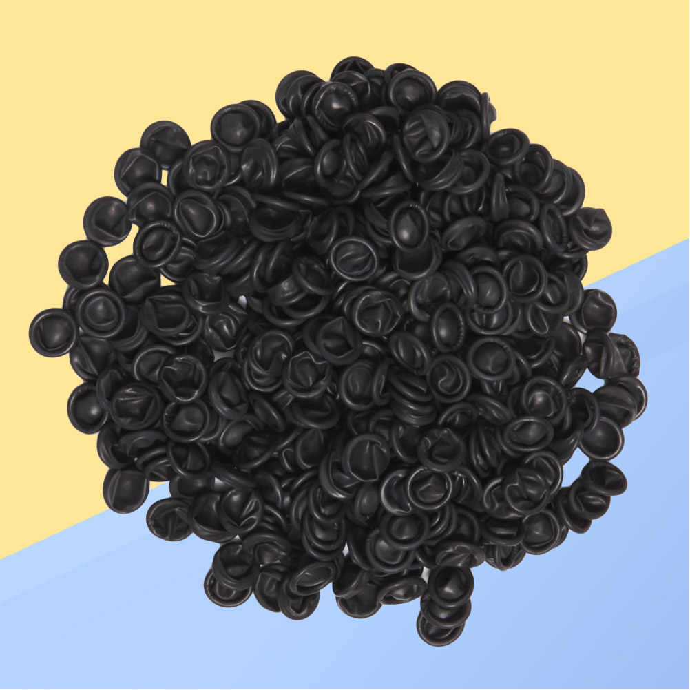 Masteelf Black Latex Disposable Finger Gloves for Protection and Single ...