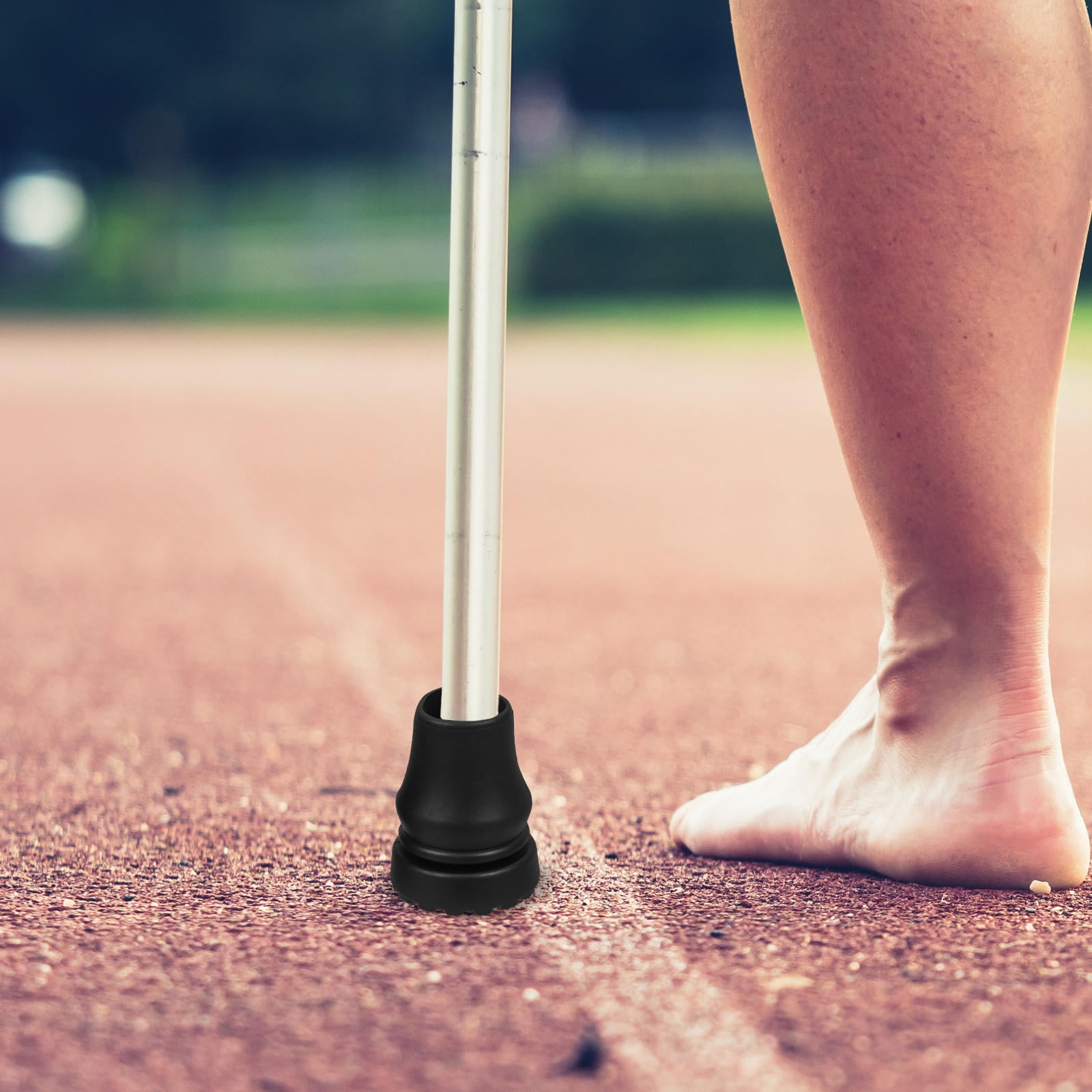 Masteelf Black Rubber Non-Slip Boots for Walking Sticks and Canes High ...