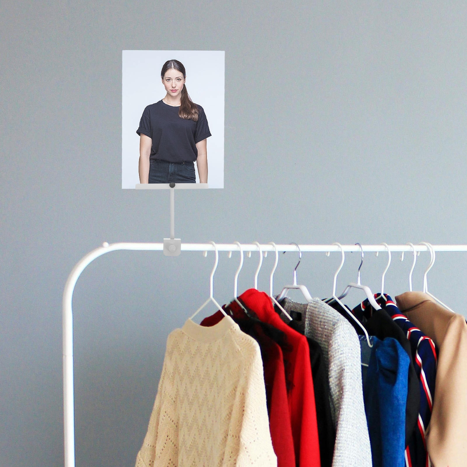 Masteelf Blank Acrylic Sign With Aluminum Alloy Clamp Sign Holder Clip ...